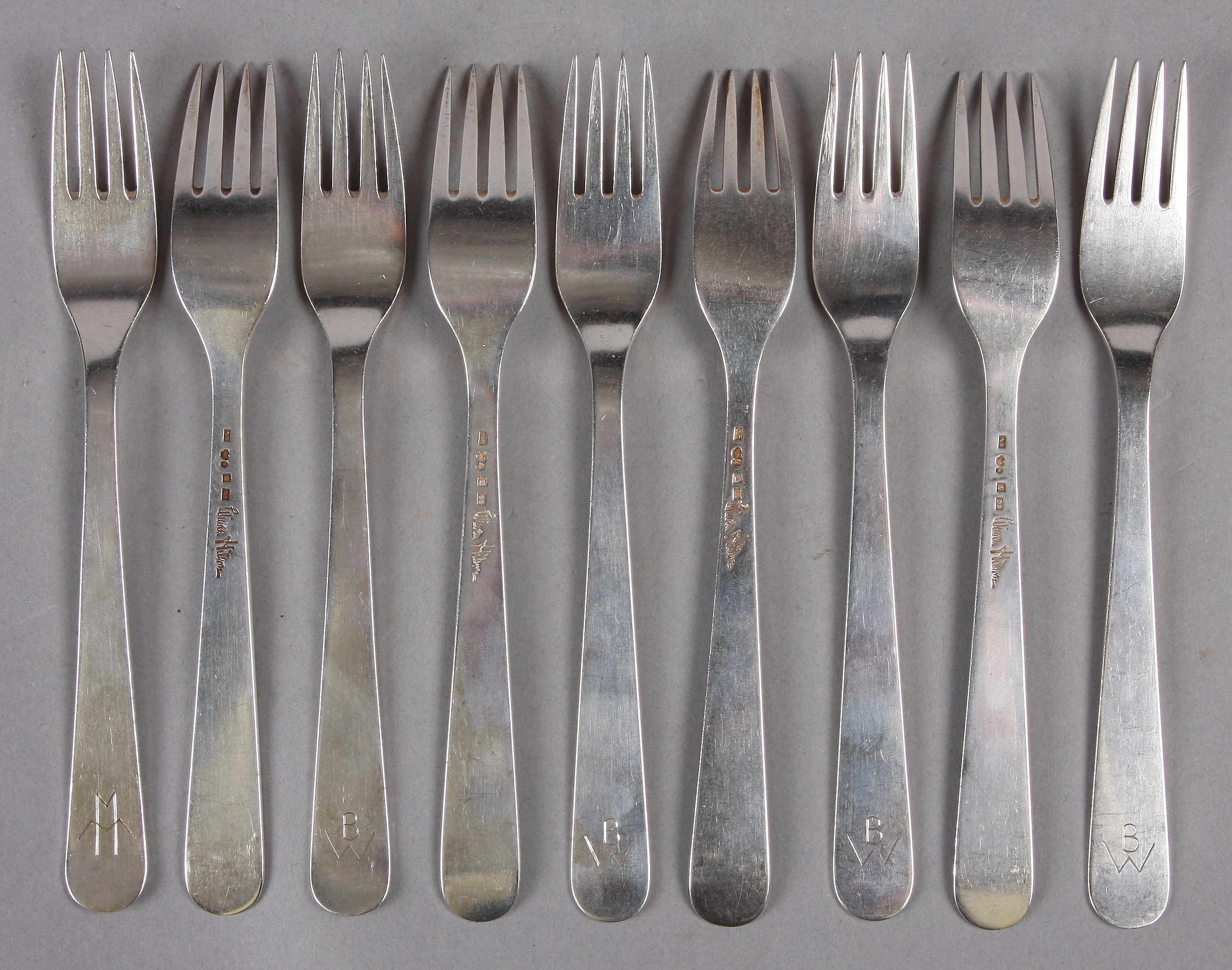 BESTICK, servis 26 delar, silver, Wiwen Nilsson, Lund 1950-60-tal ...