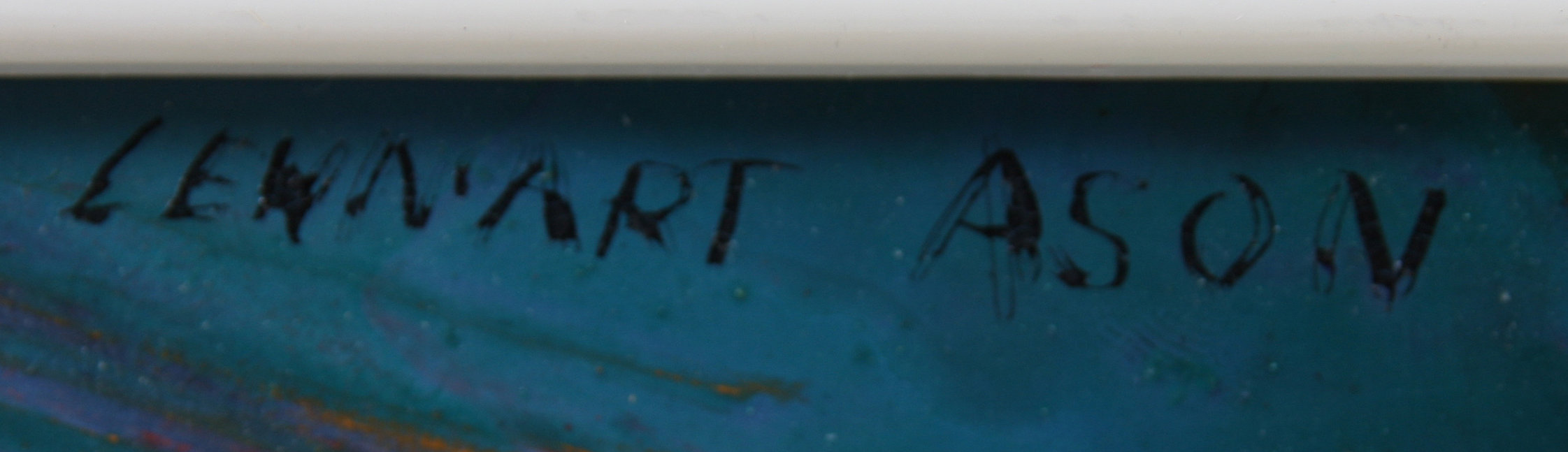 LENNART ASON, olja på pannå, sign. - Bukowskis