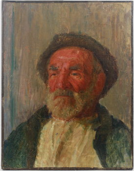 KARL ISAKSON, tillskriven á tergo av Ester Isakson, olja på duk på ...