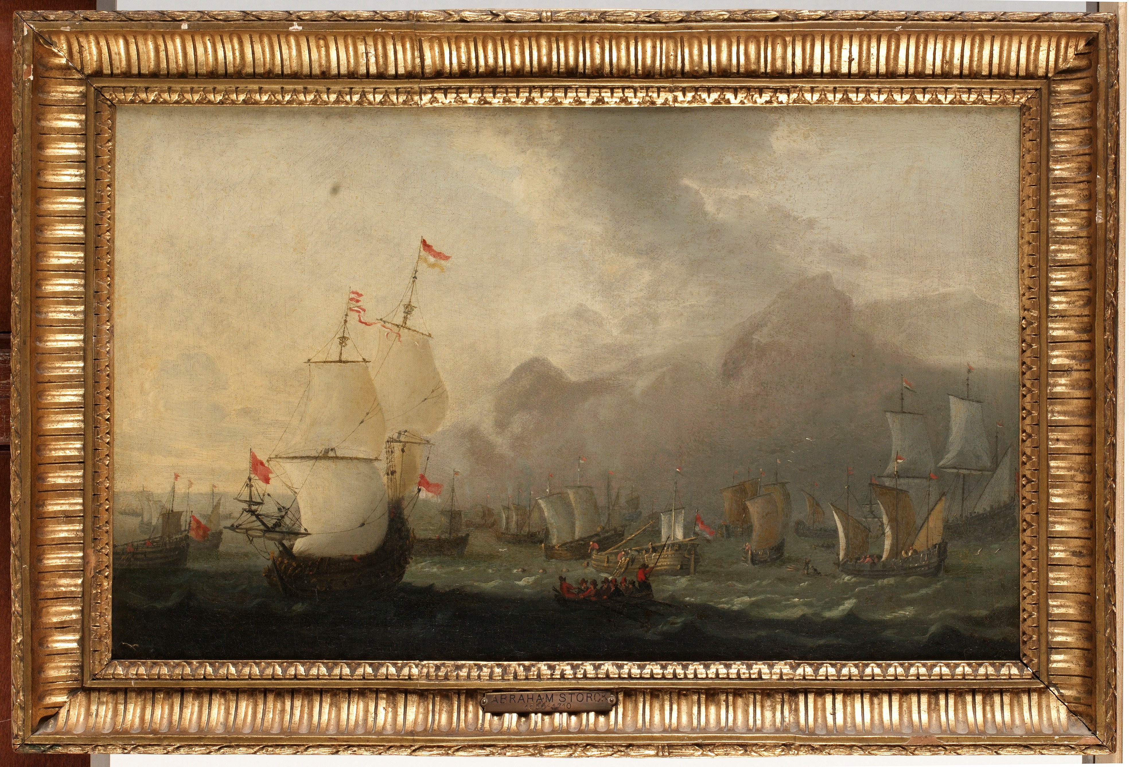 Abraham Storck Hans krets, Marin med armada. - Bukowskis