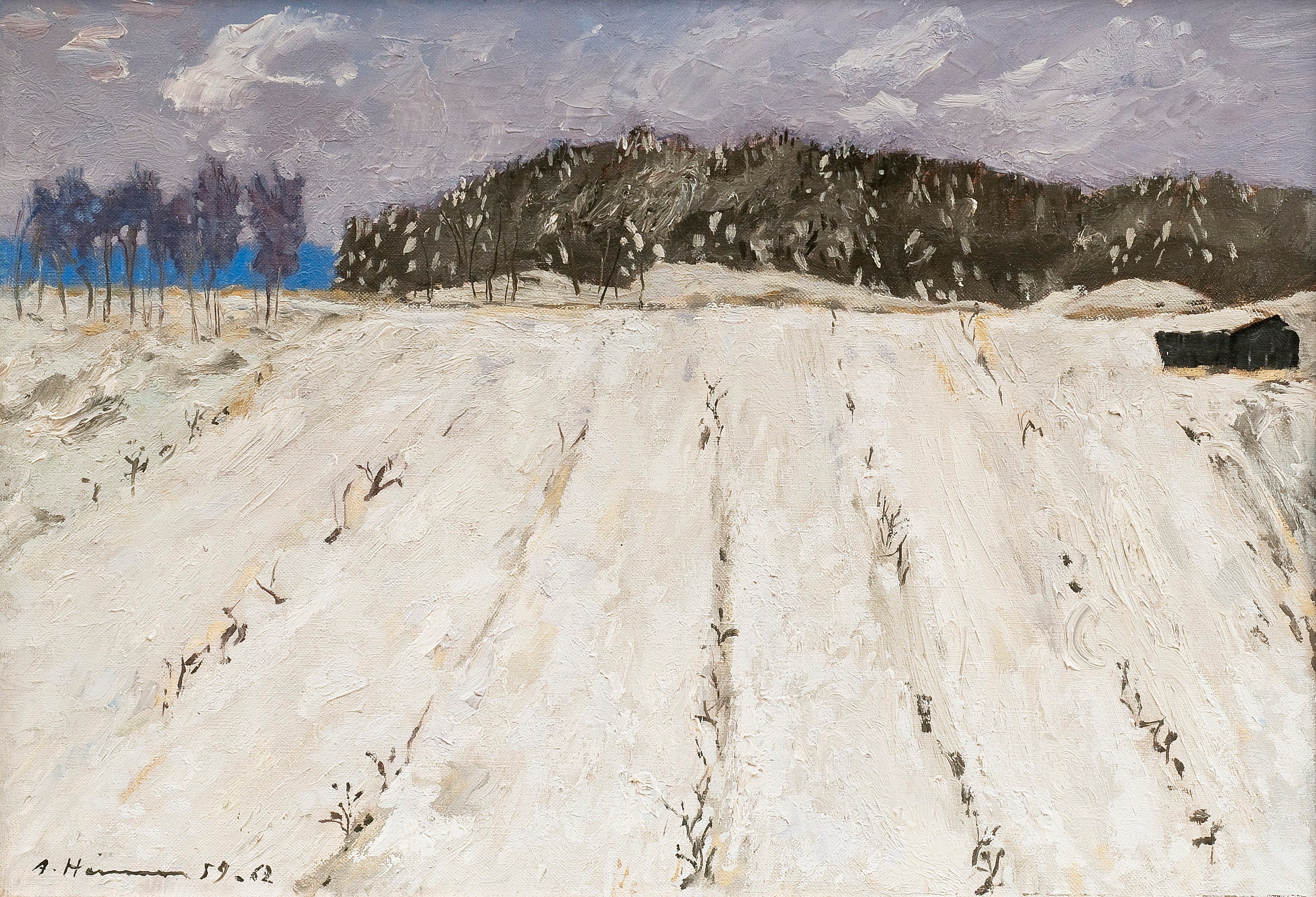 Aarre Heinonen, WINTER LANDSCAPE. - Bukowskis