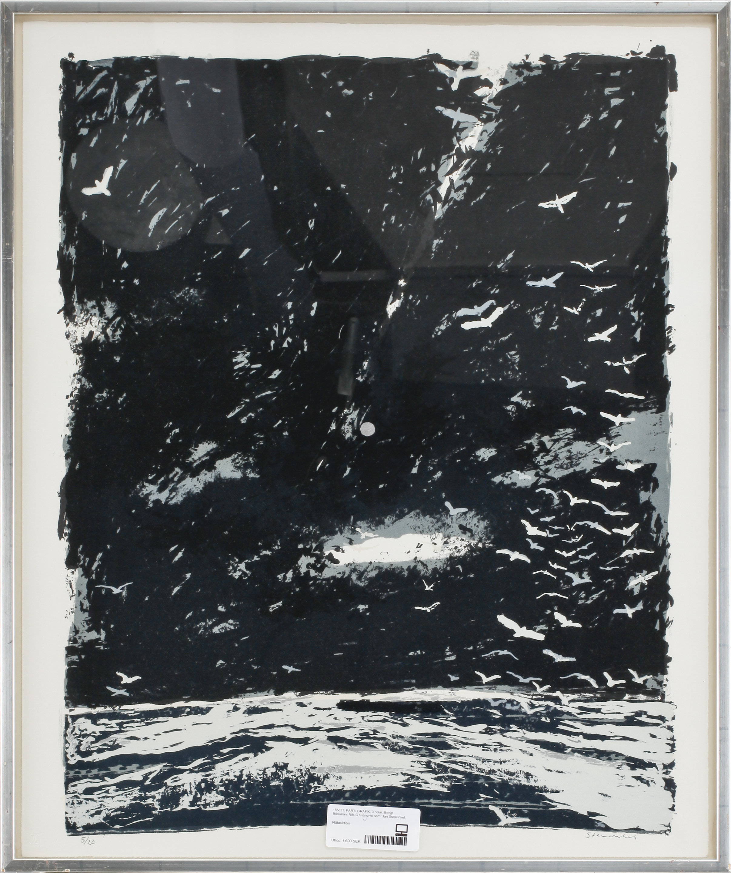 PARTI GRAFIK, 3 delar. Bengt Böckman, Nils G Stenqvist samt Jan ...