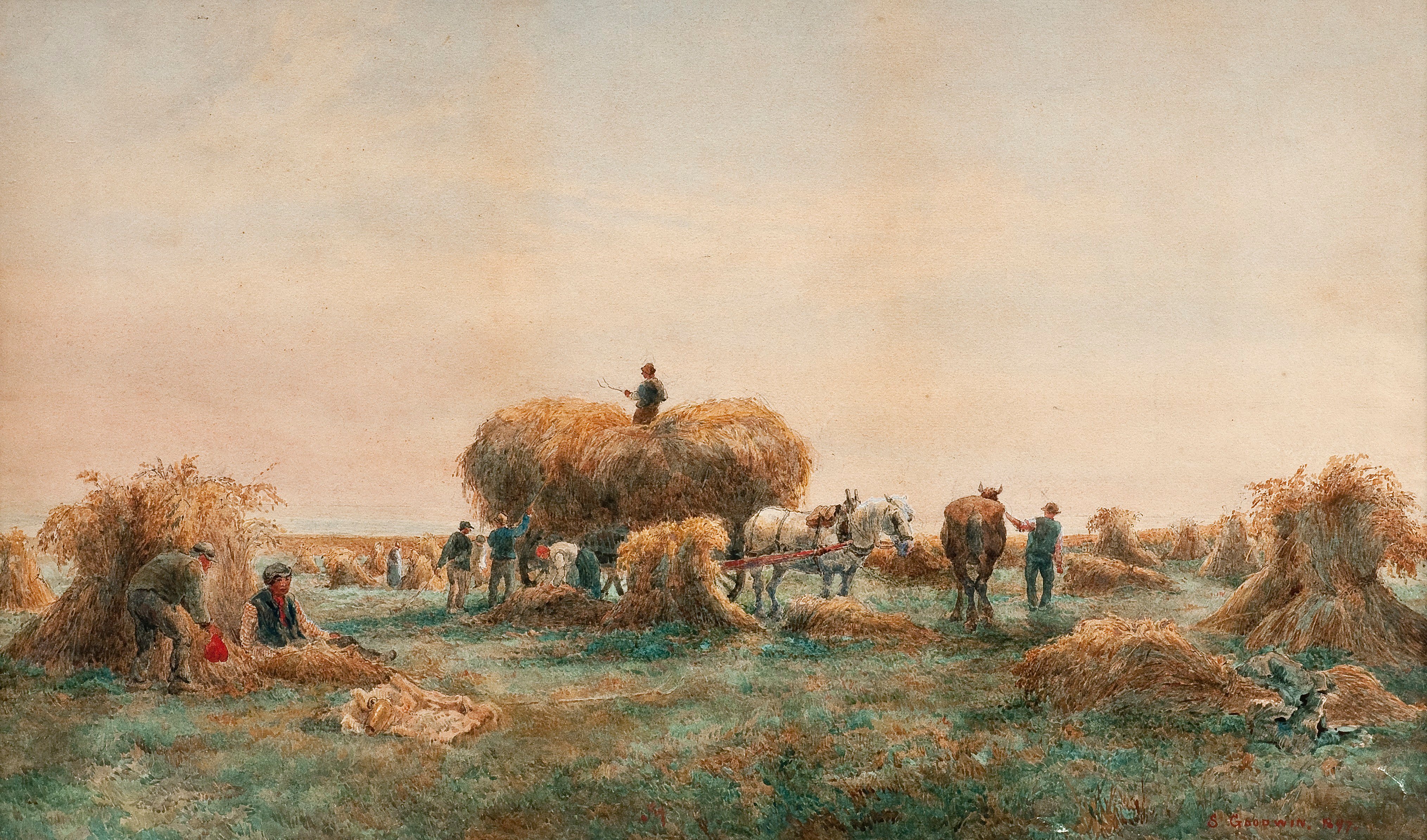 Sidney Paul Goodwin, VIEW FROM THE COUNTRYSIDE. - Bukowskis