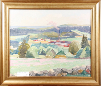 WALLIN, ELLIS, olja på duk, sign o dat -57. - Bukowskis