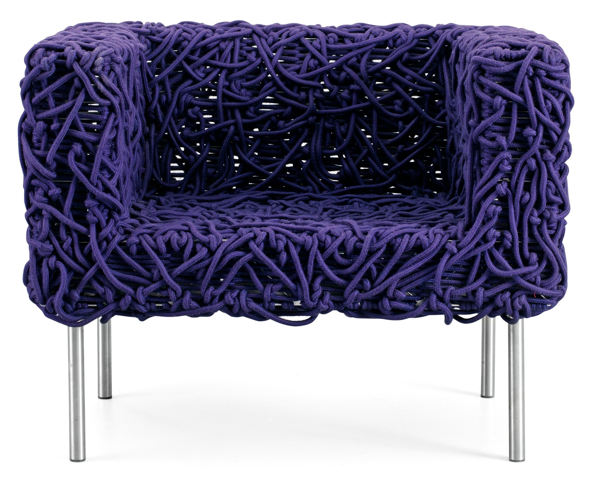 A Fernando and Umberto Campana easy chair, 'Azul Rope Chair' by Edra ...