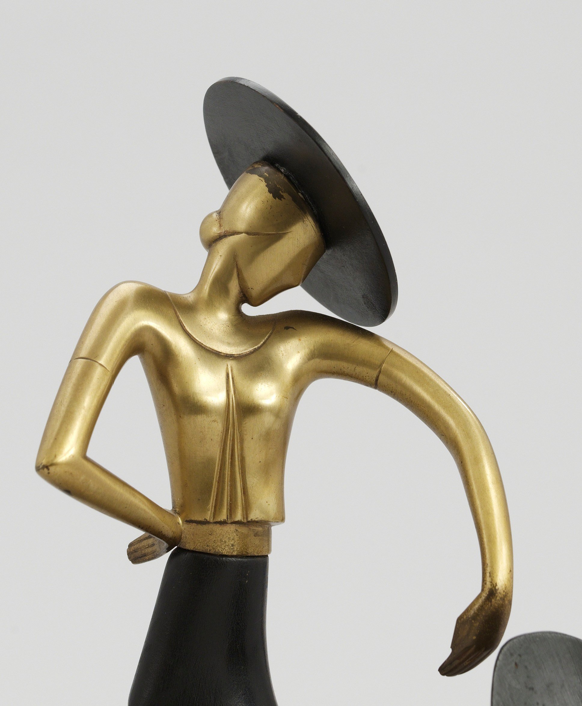 A Hagenauer sculpture of a dancing lady in sculptured wood and ...
