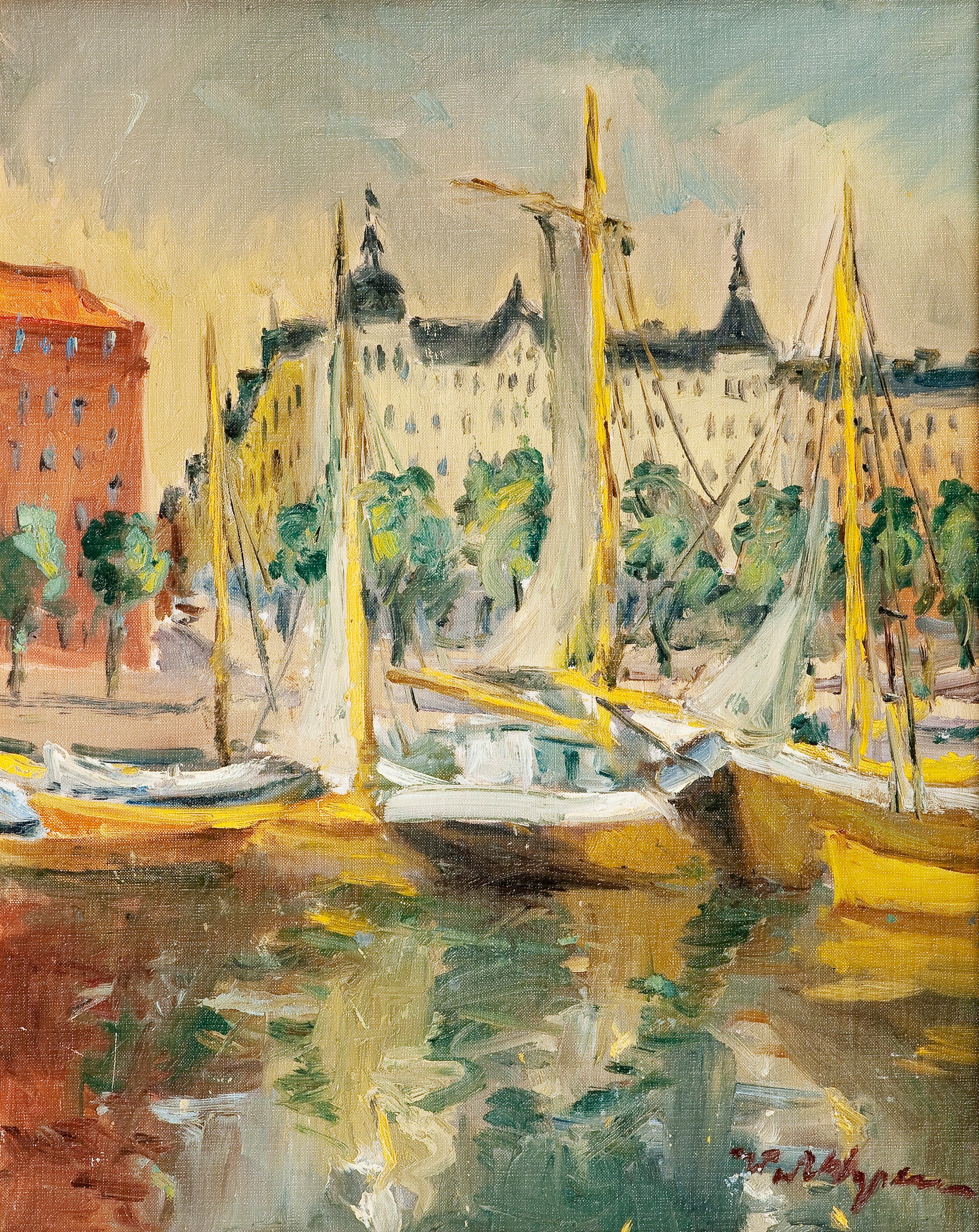 William Ahlgren, POHJOISRANNAN JA MAKASIINIKADUN KULMASSA. - Bukowskis