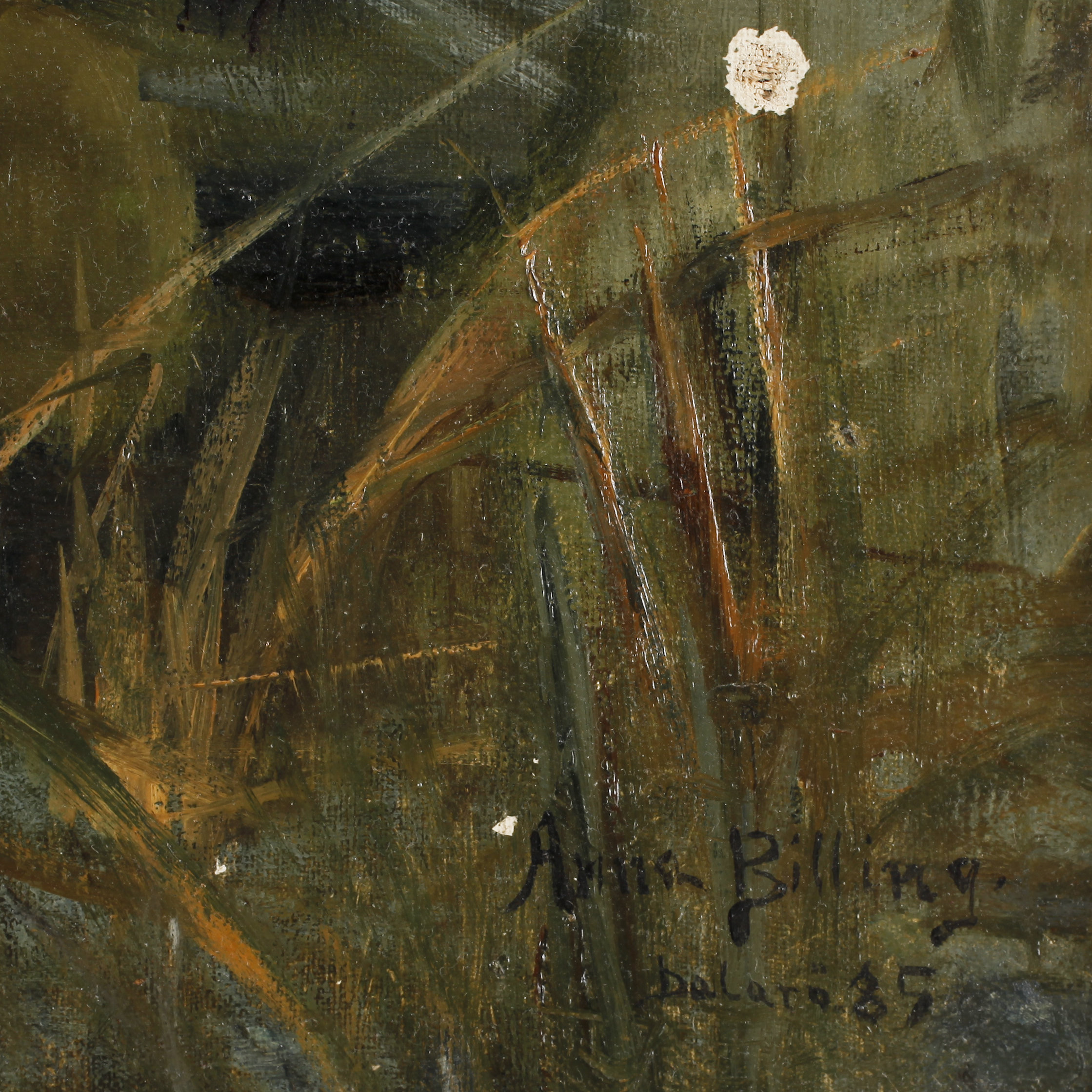 ANNA BILLING, olja på duk, sign och dat Dalarö -85. - Bukowskis