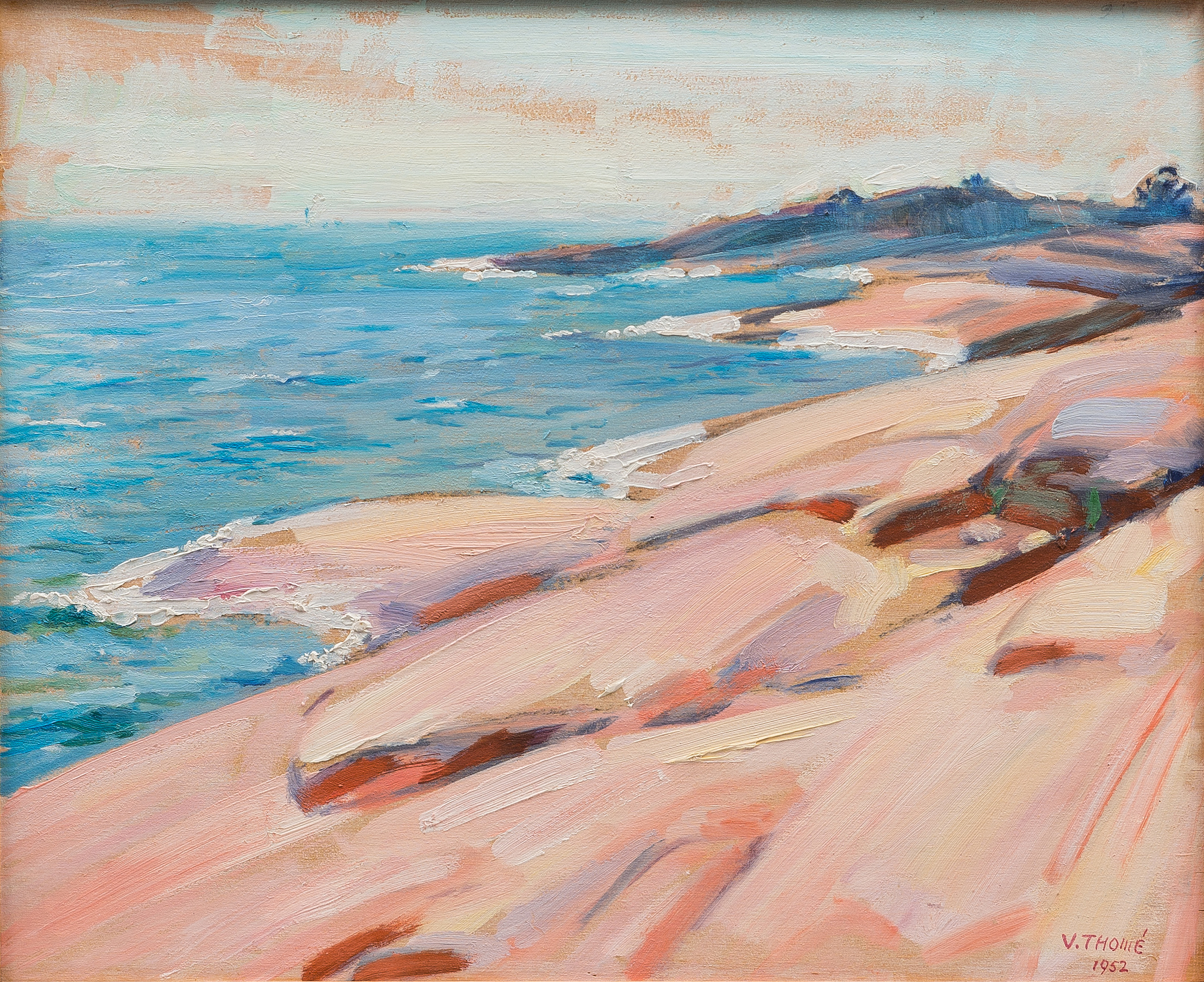 VERNER THOMÉ, oil on panel, signed and dated 1952. - Bukowskis