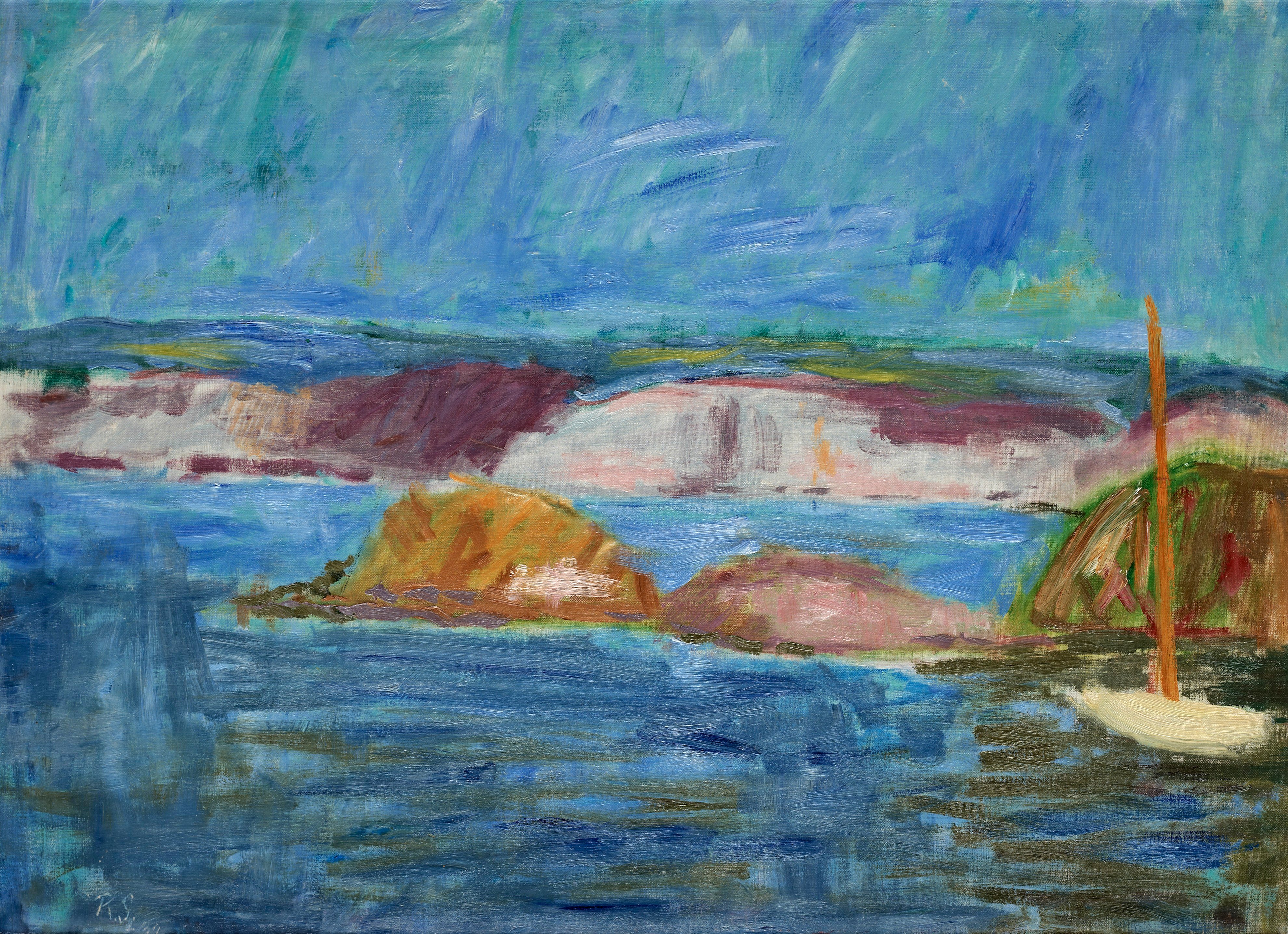 Ragnar Sandberg, Summer evening in Bohuslän, Sweden. - Bukowskis