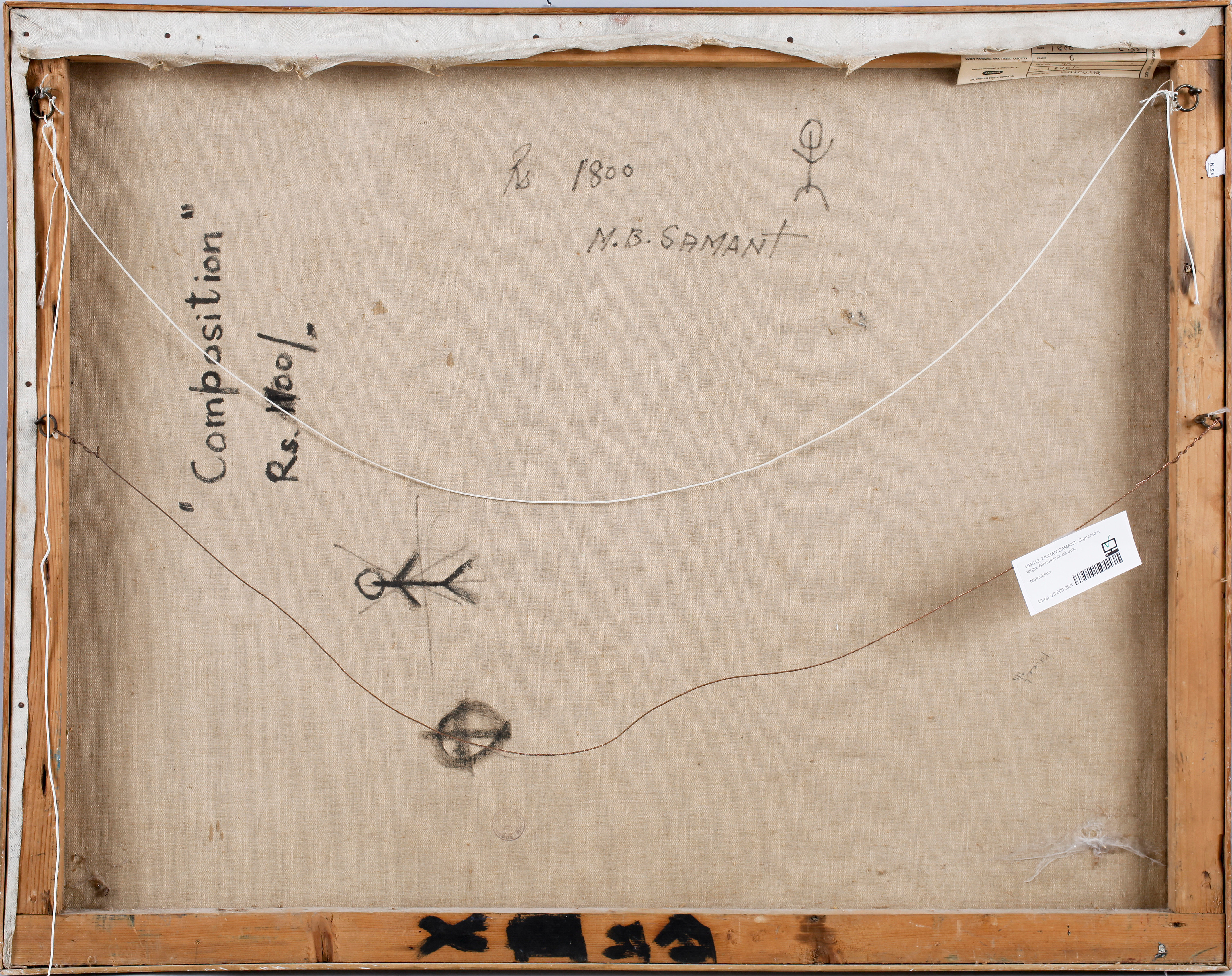 Mohan Samant, Orange Moon. - Bukowskis