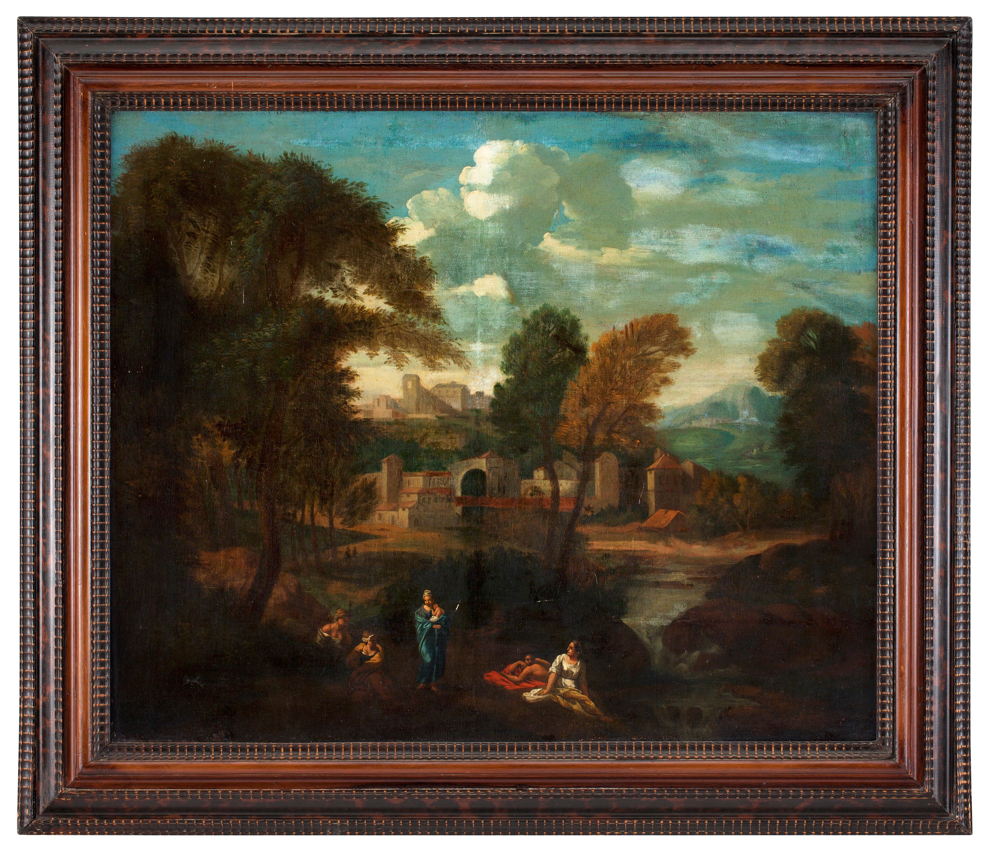 Gaspard Dughet In the manner of the artist, Pastoral landscape with ...