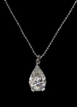 A drop shaped diamond, 3.30 cts. - Bukowskis