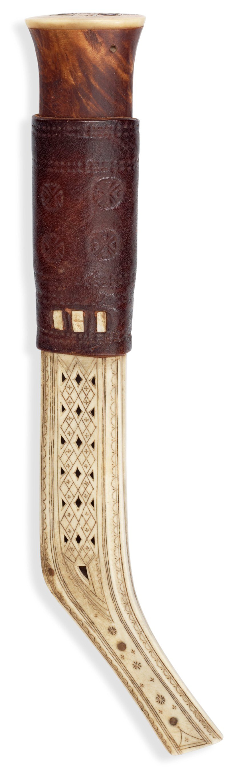 A Sami knife by Jon Pålsson Fankki 1922. - Bukowskis