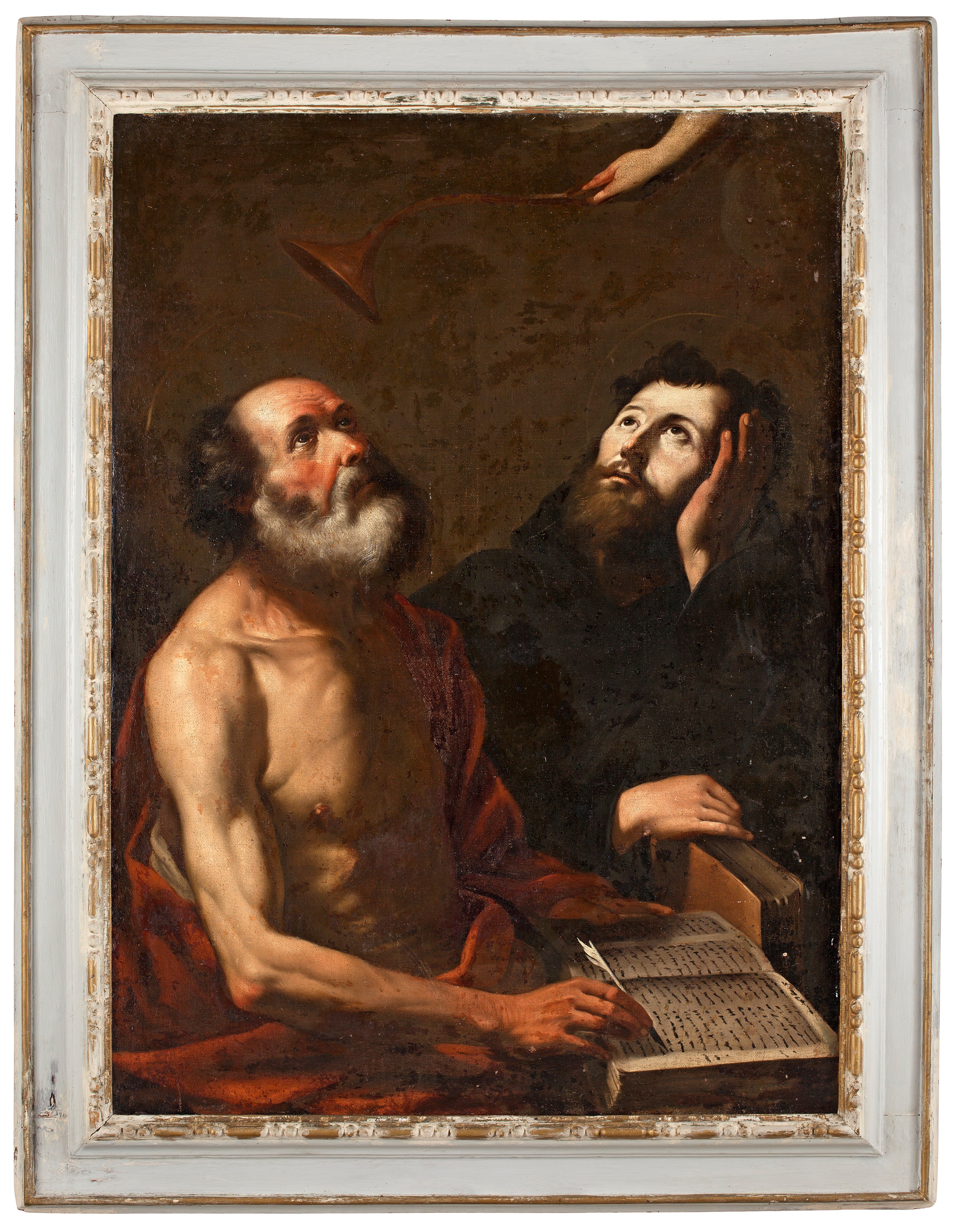 Gregorio Preti Tillskriven, Den helige Hieronymus och den helige Mauro ...