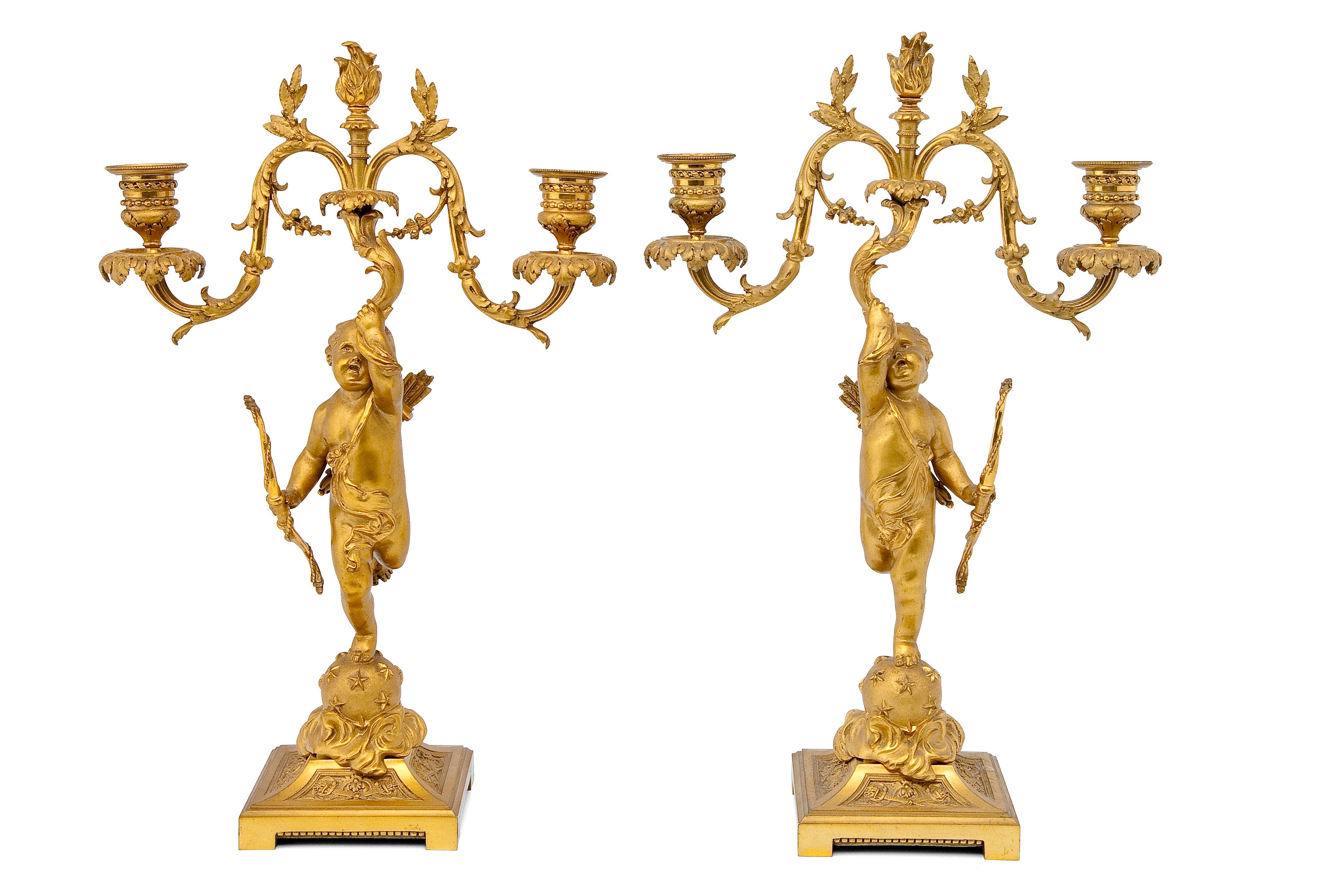 A PAIR OF TWO LIGHT CANDELABRA Bukowskis a-pair-of-two-light-candelabra-bukowskis
