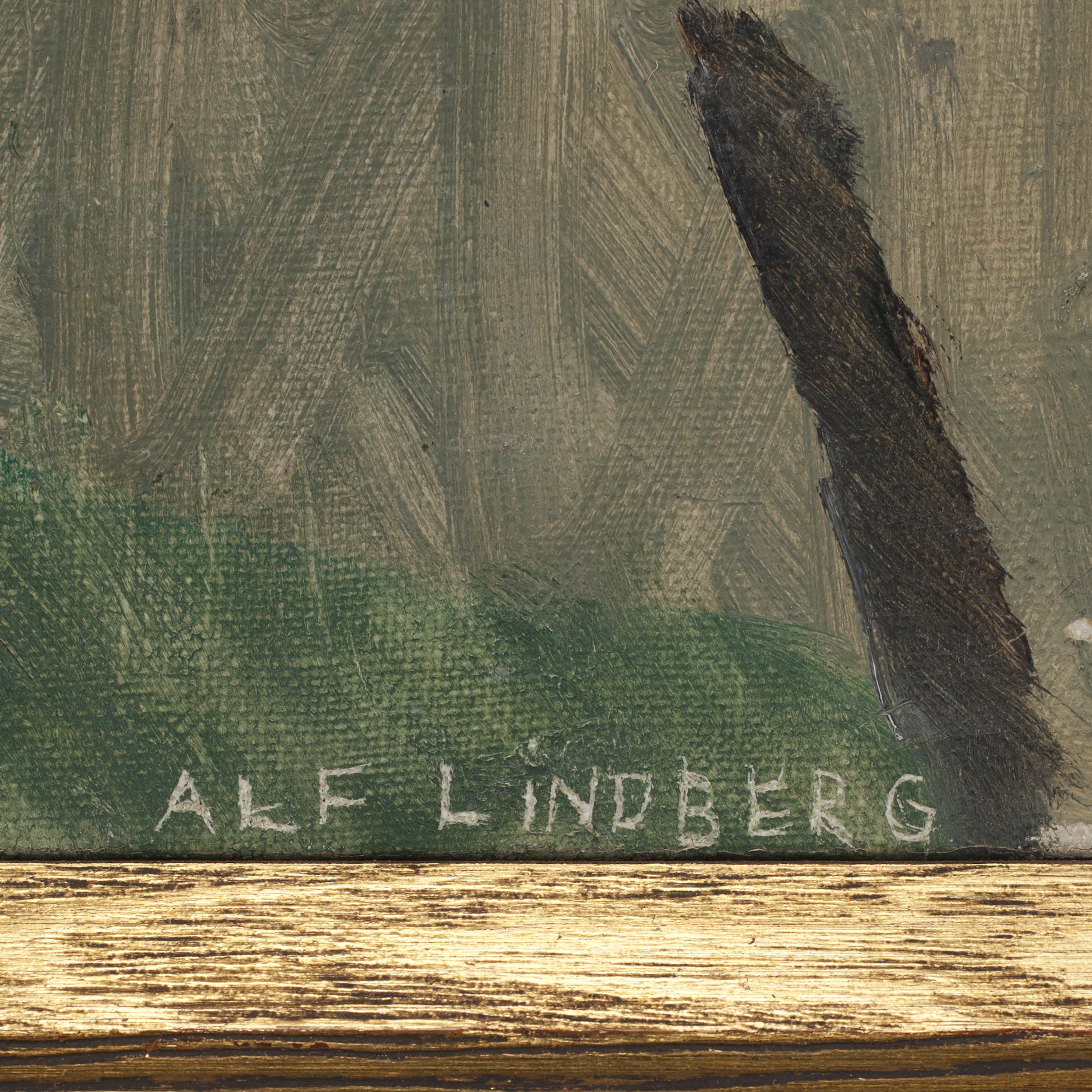 ALF LINDBERG, olja på duk. Sign. Dat 1952 a tergo. - Bukowskis