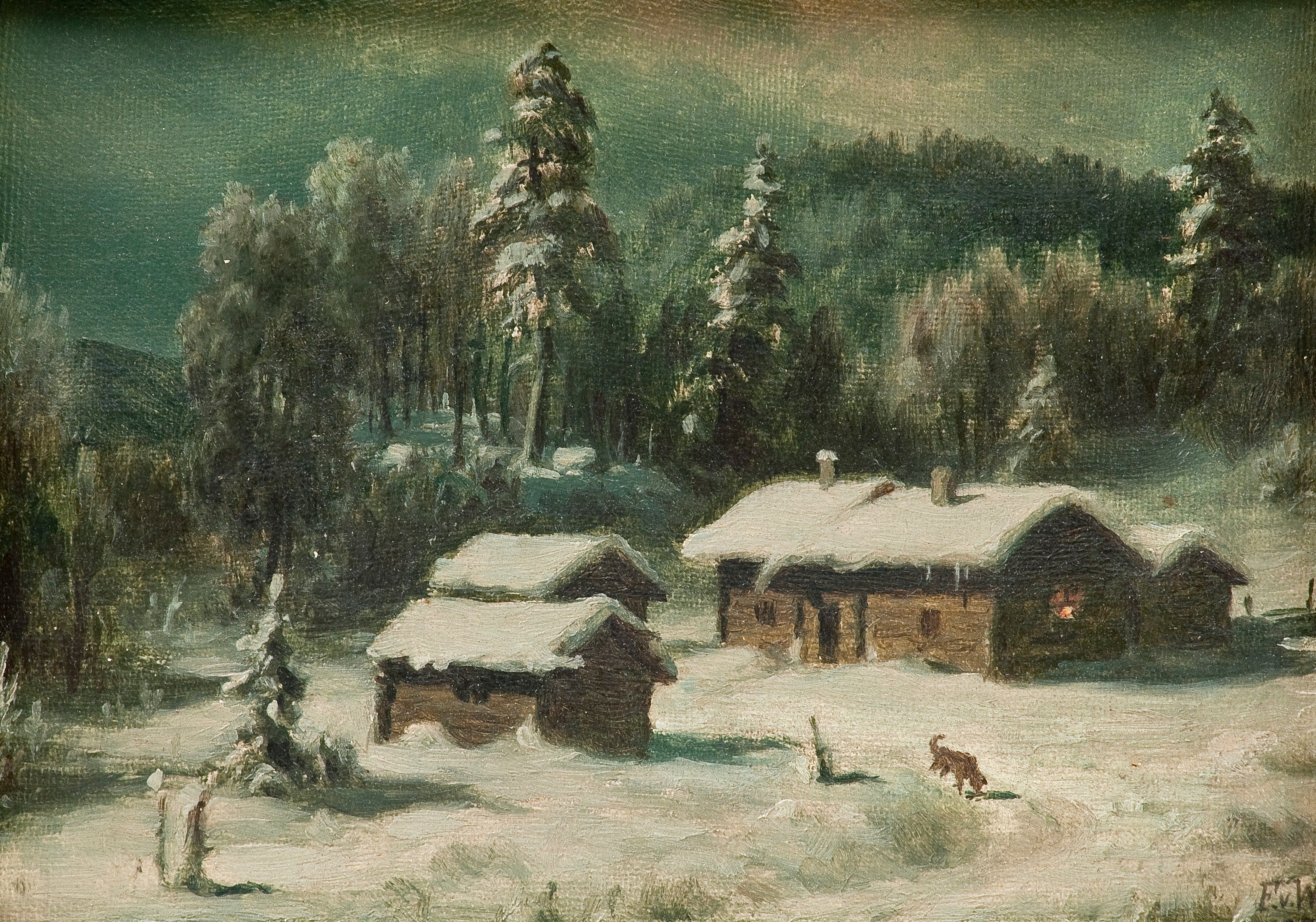 Ferdinand von Wright, TALVIMAISEMA. - Bukowskis