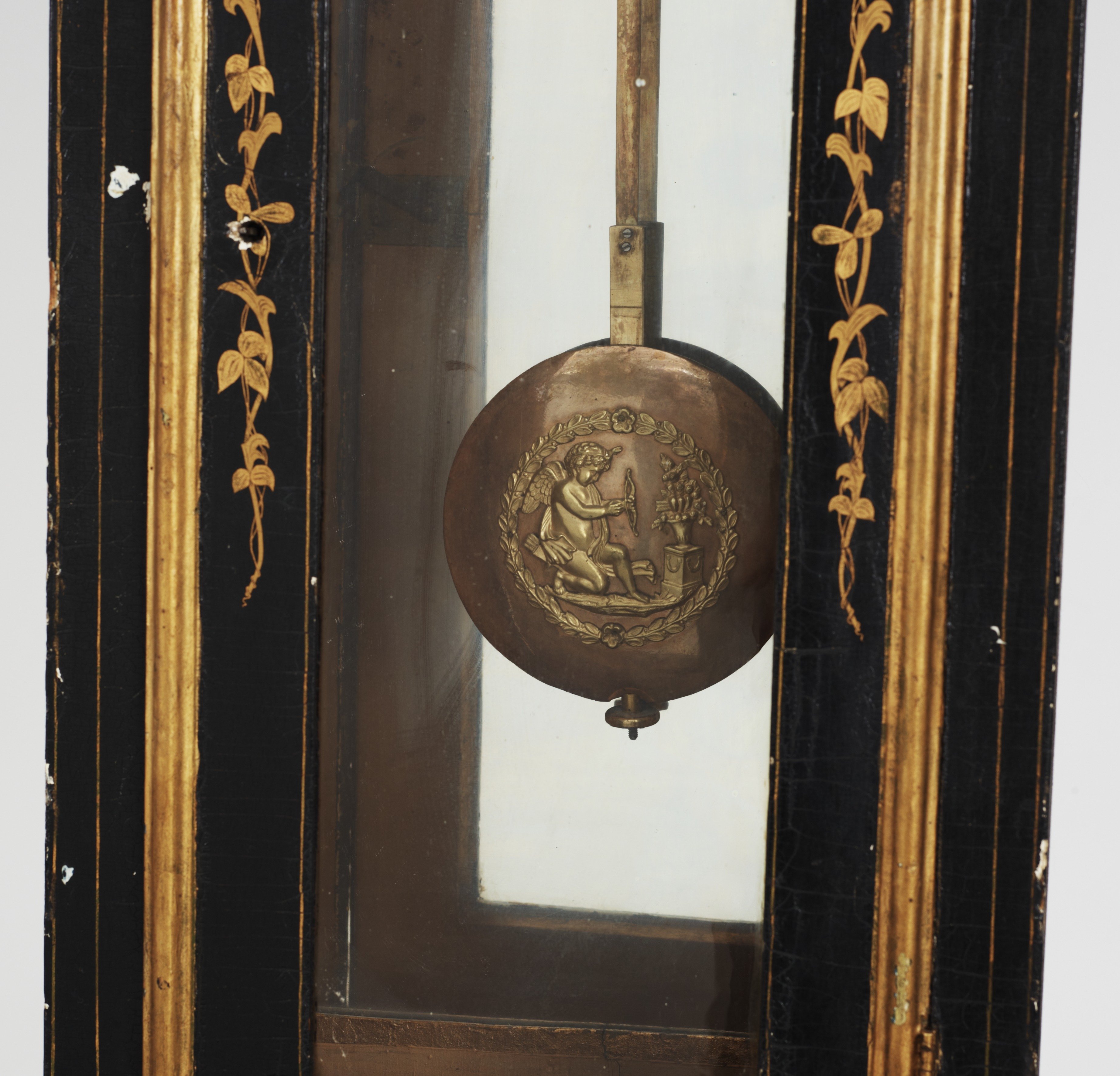 An English 18th century black painted longcase clock by John Ellicott ...