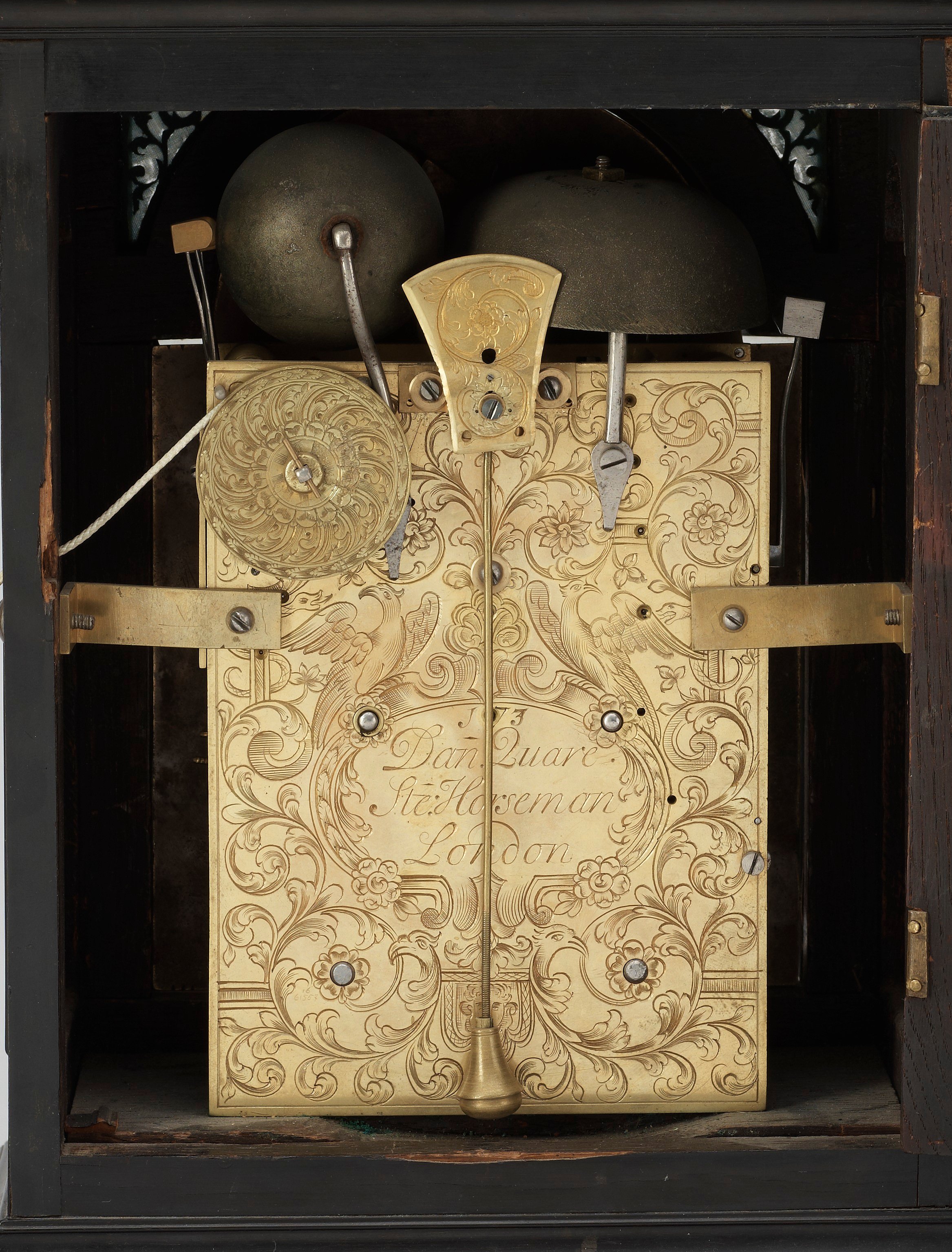 A George II 1720's Daniel Quare and Stephen Horseman ebonised striking ...