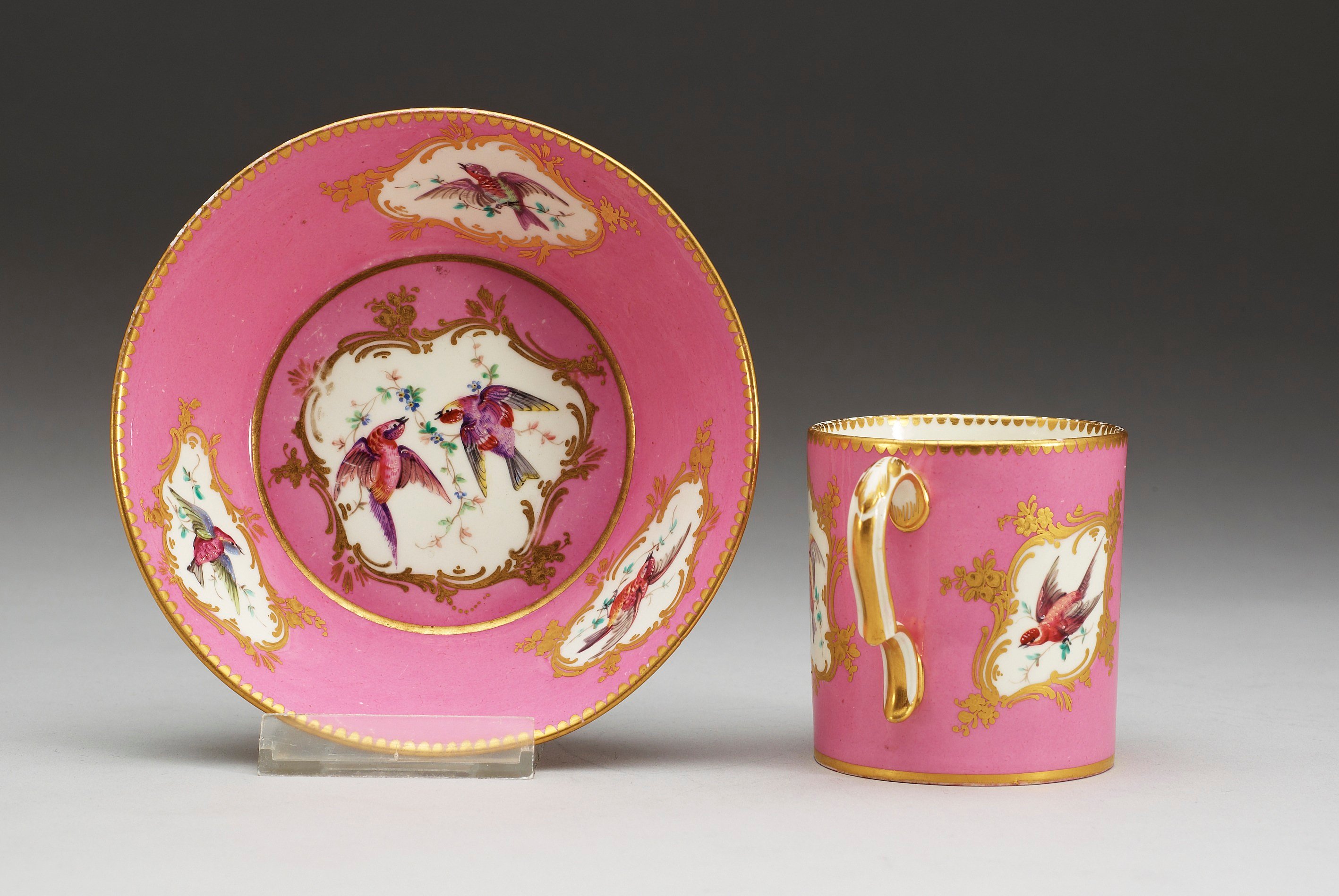 A 'Sèvres' cup and saucer, 18th Century. - Bukowskis