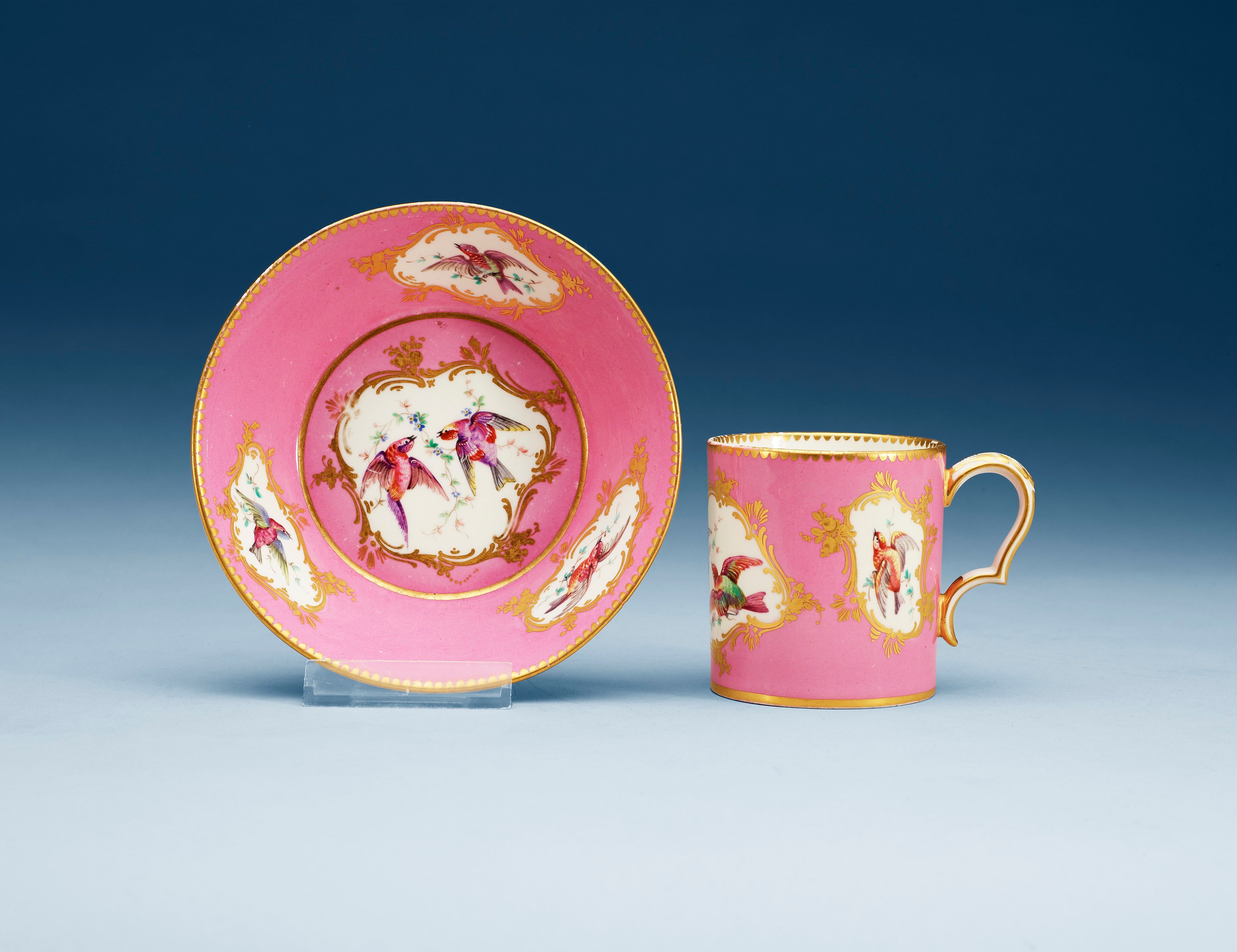A 'Sèvres' cup and saucer, 18th Century. - Bukowskis