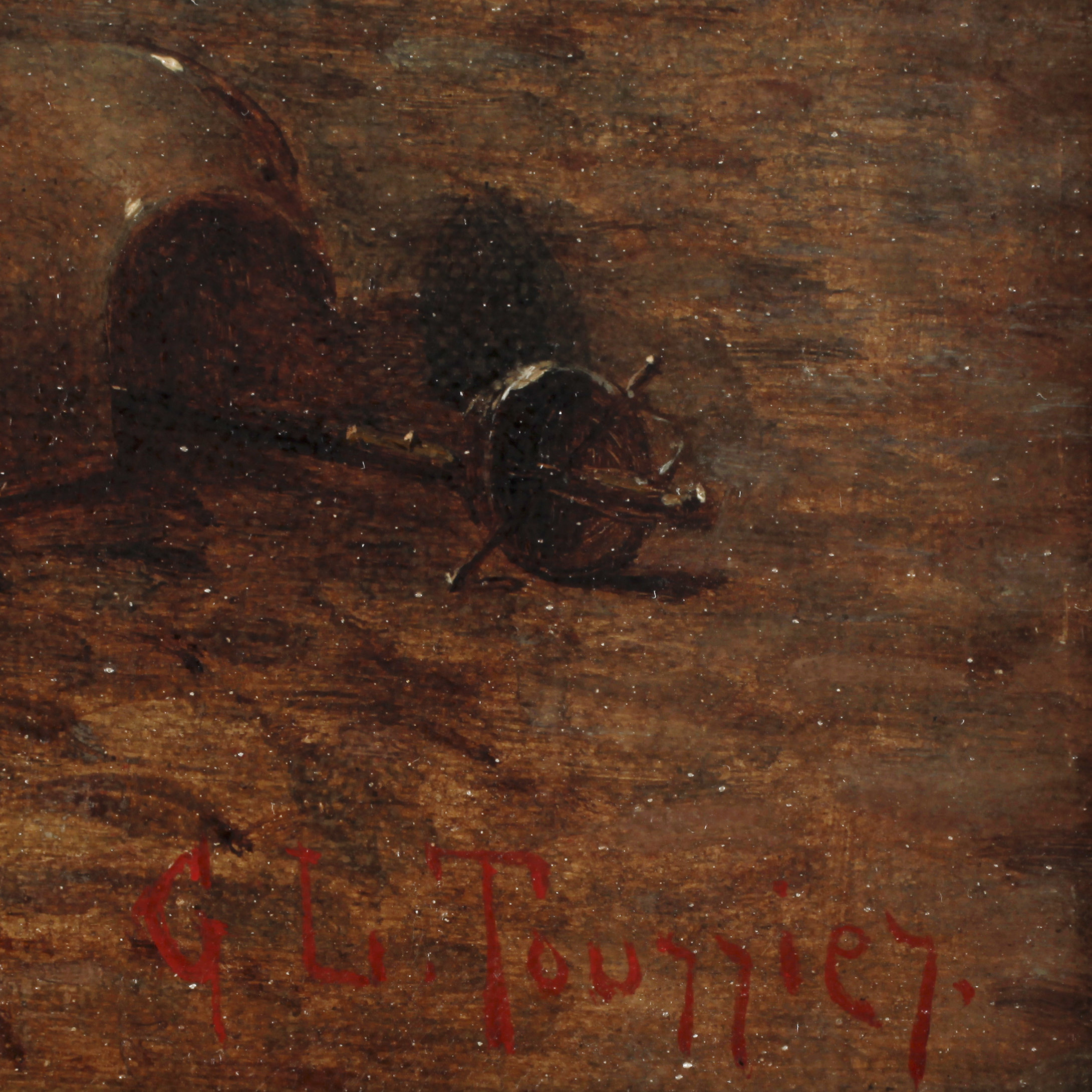 GUSTAVE L TOURRIER, tillskriven, olja på duk. Sign. - Bukowskis