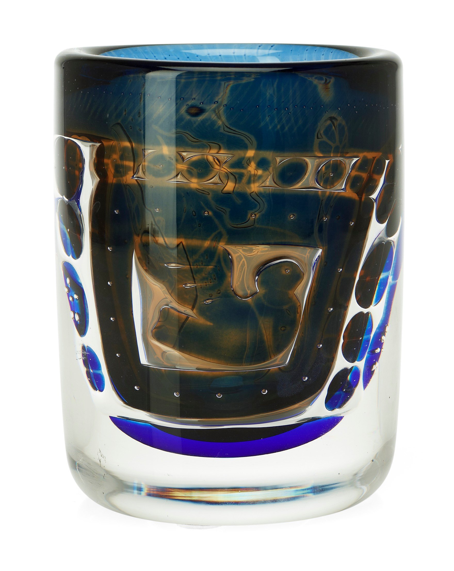 An Edvin Öhrström 'ariel' glass vase, Orrefors 1972. - Bukowskis