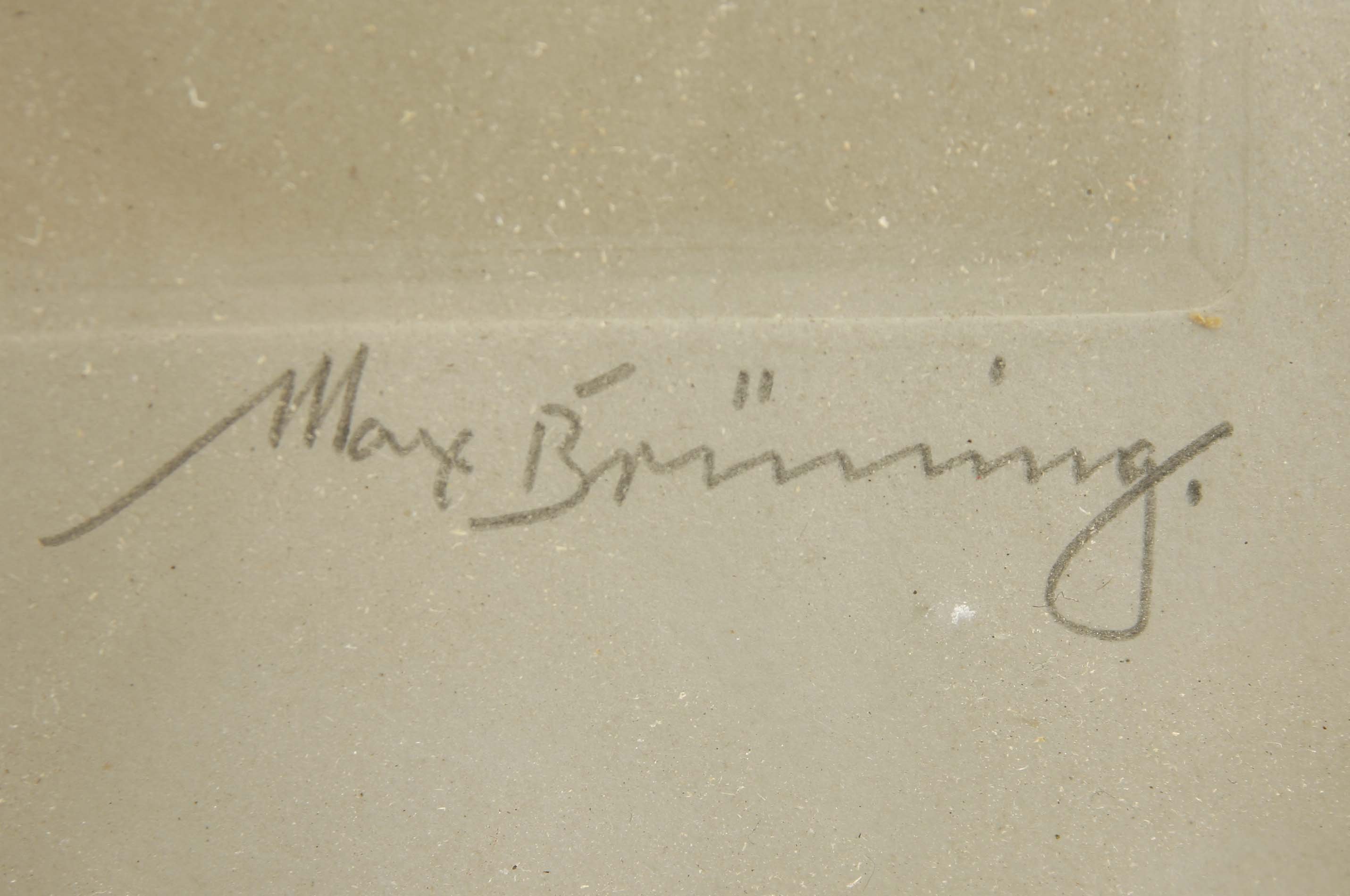 MAX BRÜNING, färgetsning, sign. - Bukowskis
