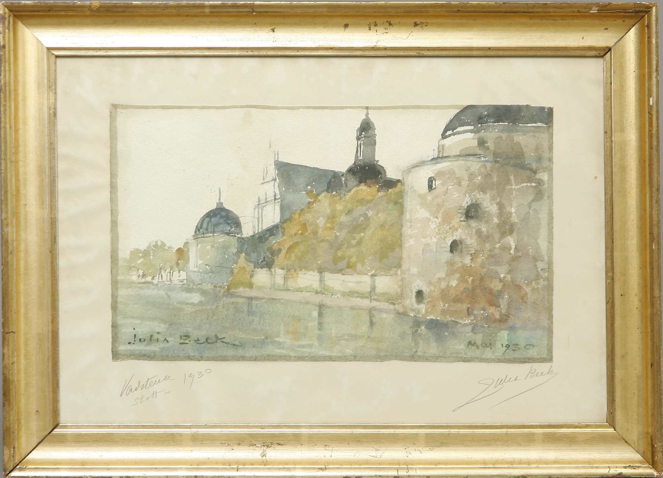 JULIA BECK, akvarell, sign och dat 1930. - Bukowskis