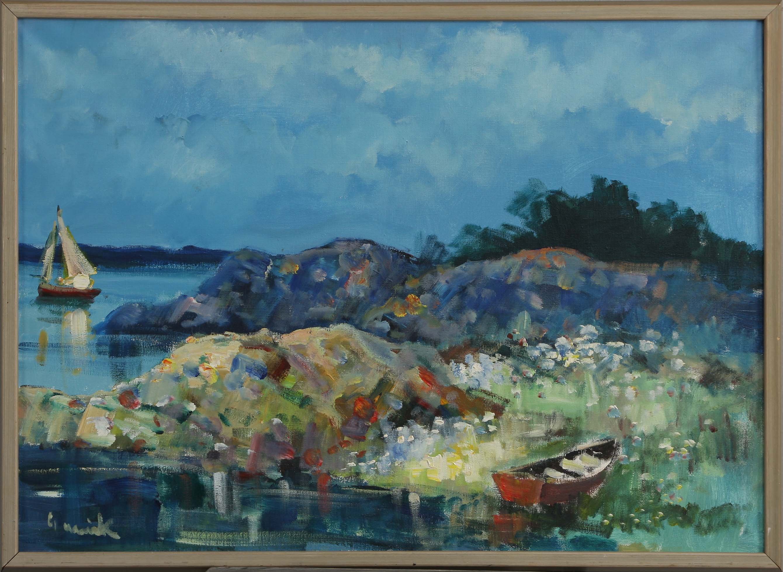 TAGE GAVIK, olja på duk, sign. - Bukowskis