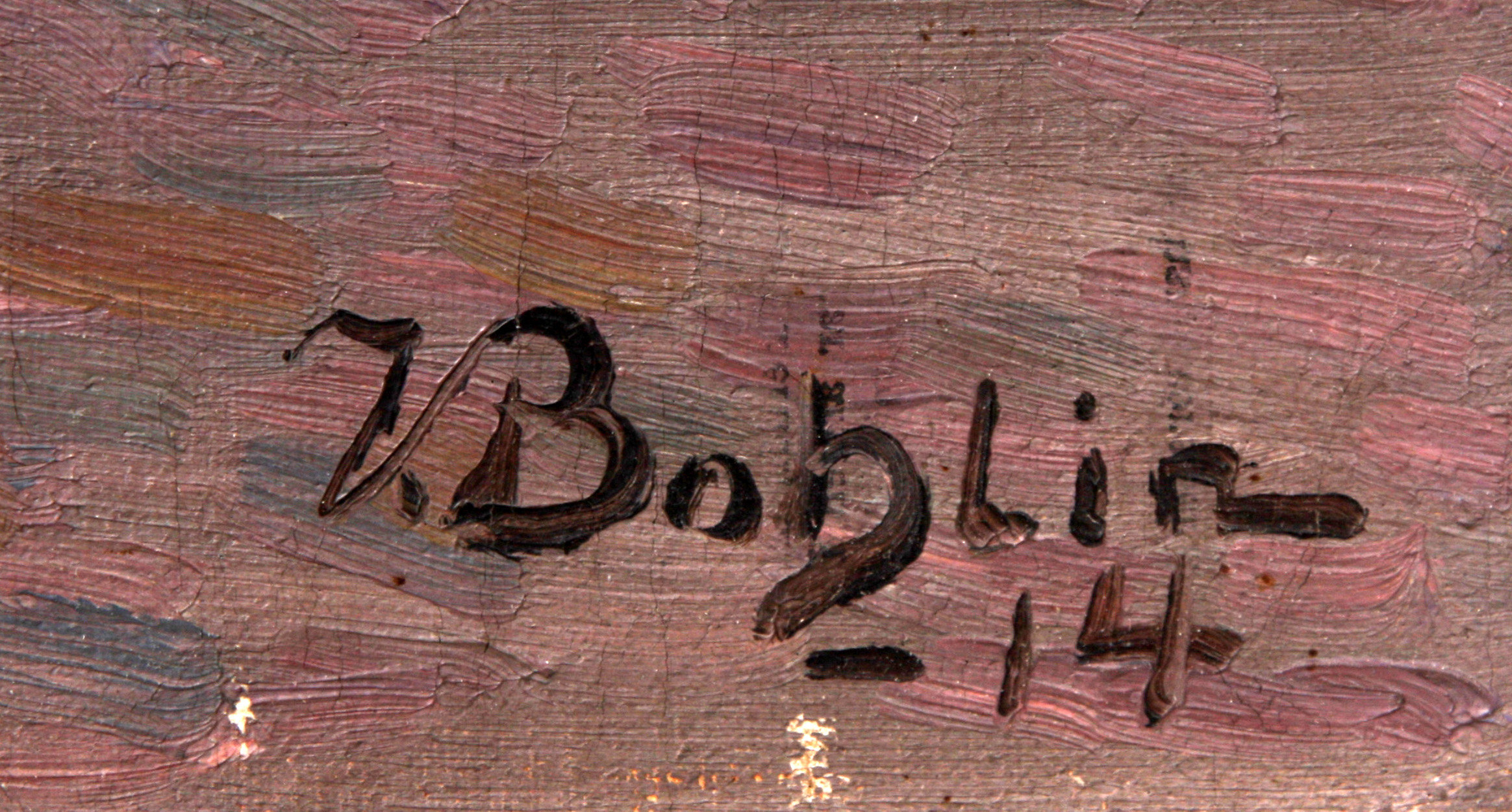 KARL VILHELM BOHLIN, olja på duk, sign V Bohlin, dat -14. - Bukowskis