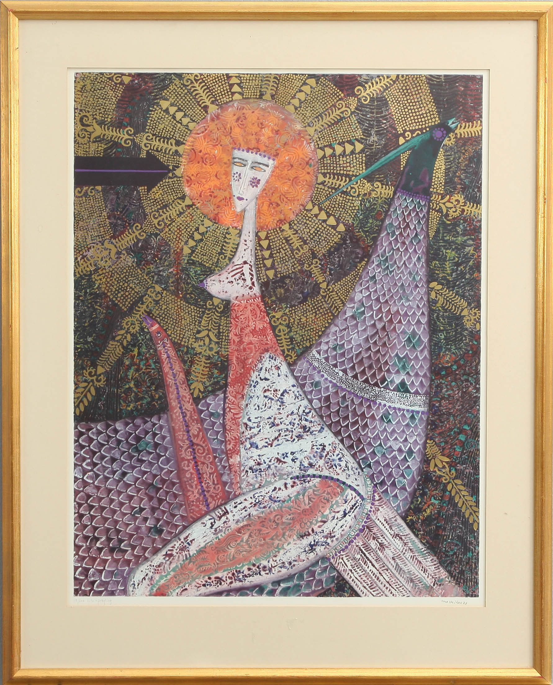 MAX WALTER SVANBERG, litografi med prägling, sign o dat 72, numr 117/ ...