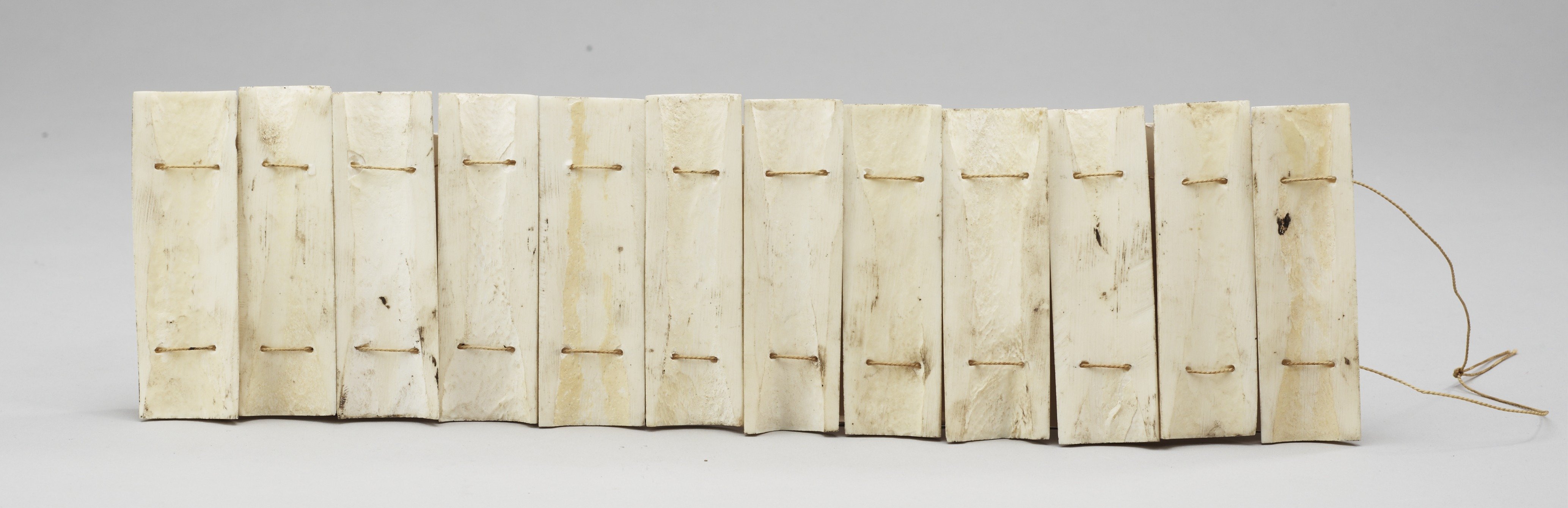 Twelve Chinese bone panels, 20th century. - Bukowskis