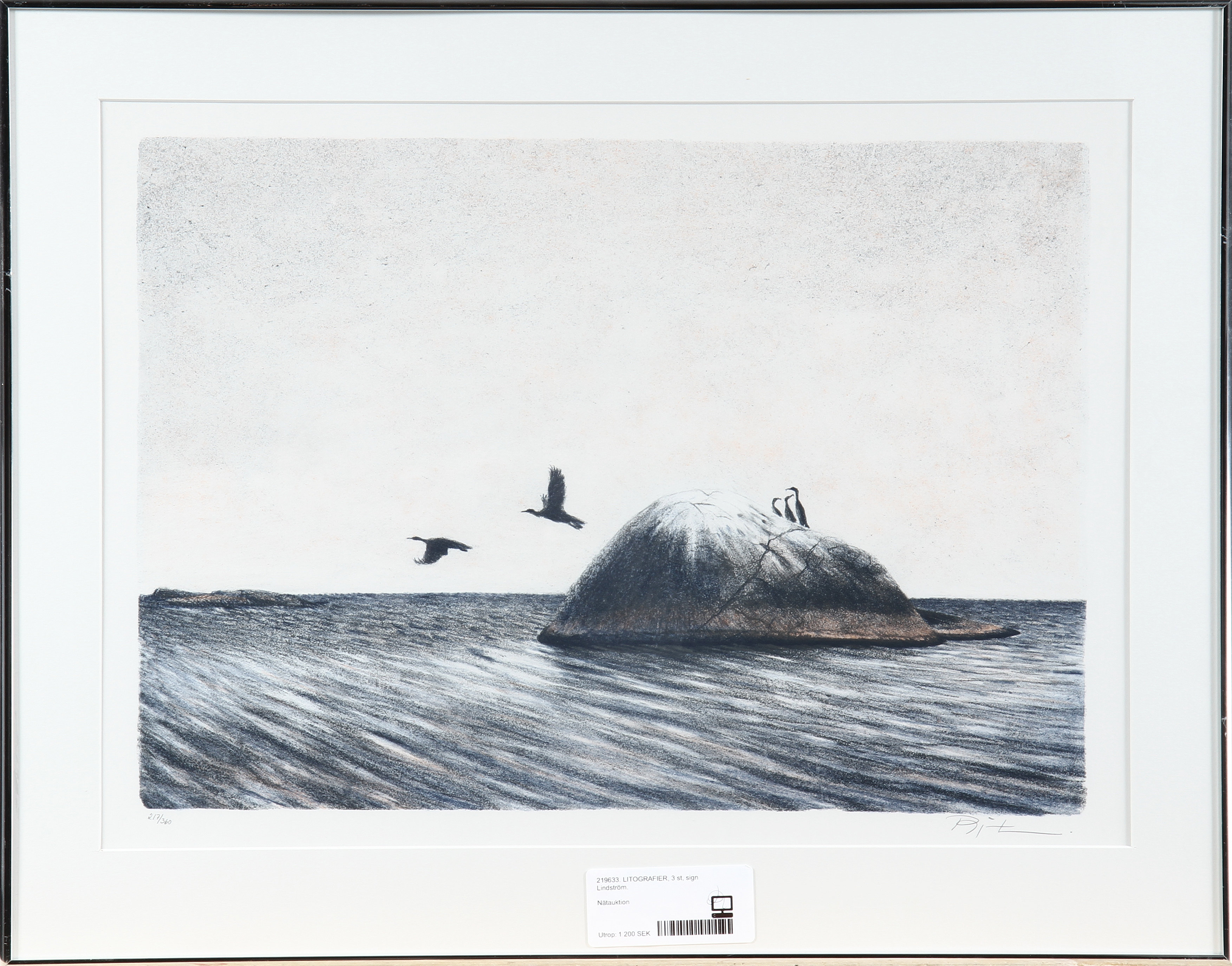 BJÖRN LINDROTH, färglitografier, 3 st, sign o numr 217/360. - Bukowskis