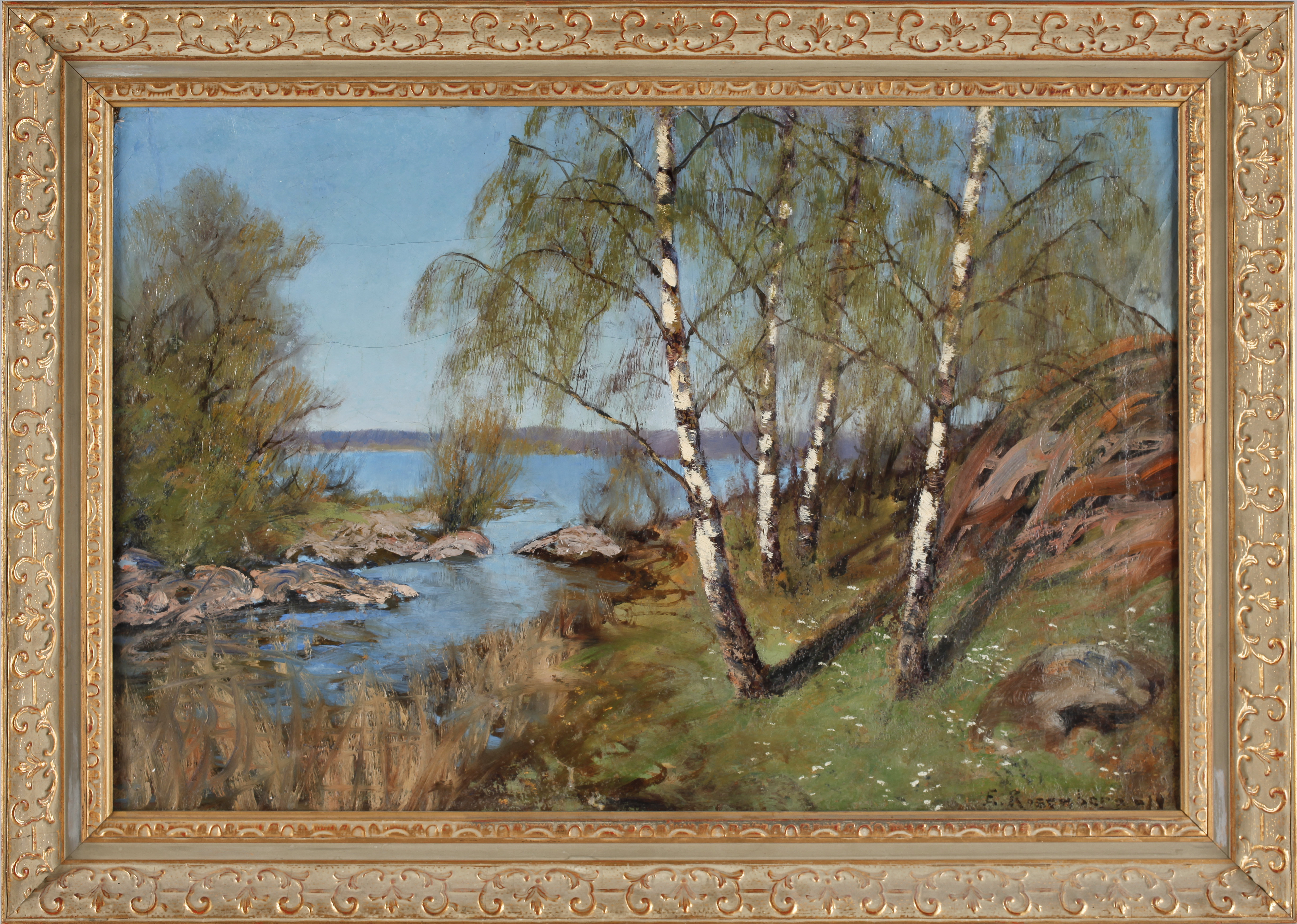 EDVARD ROSENBERG, olja på duk, sign. - Bukowskis