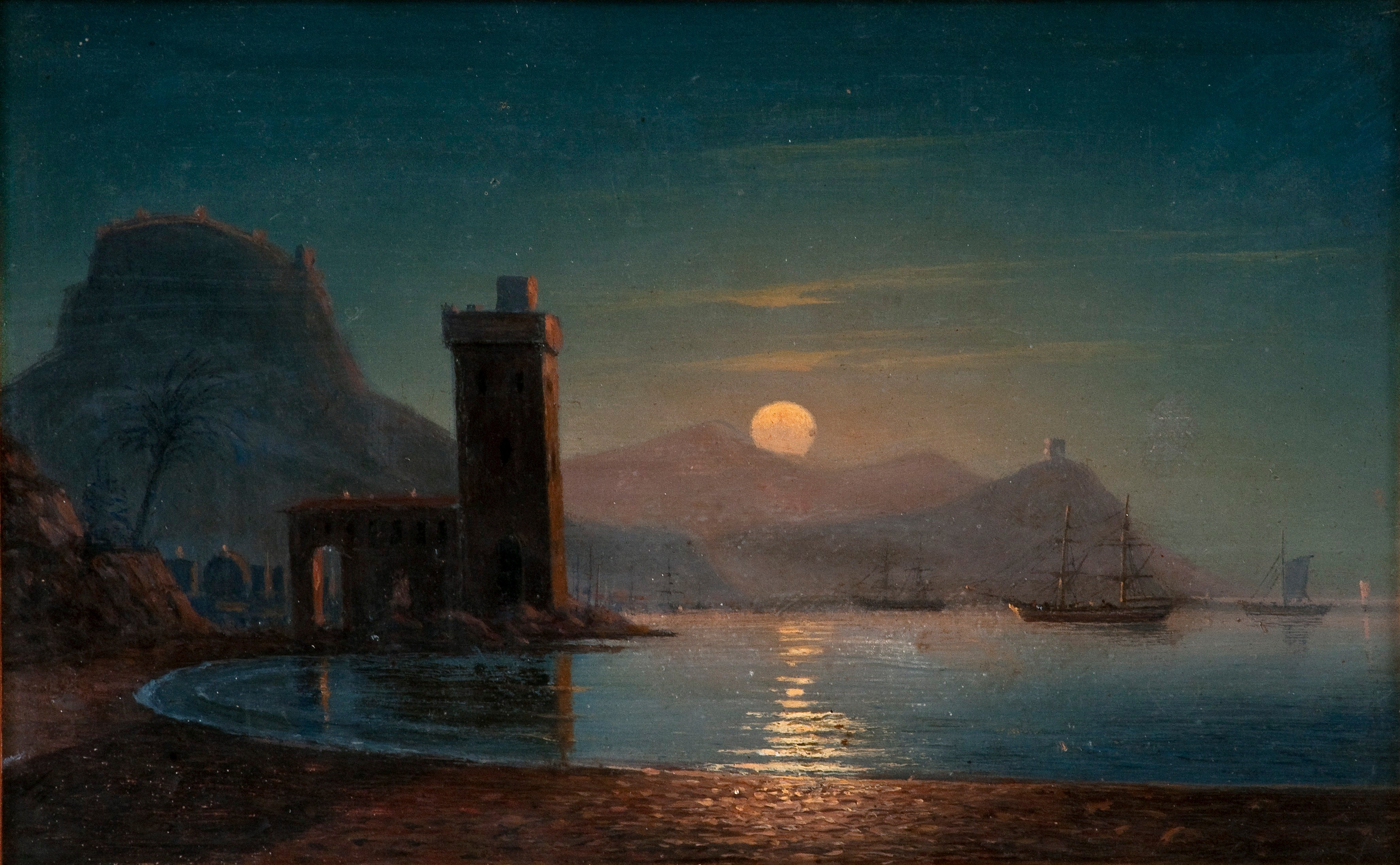 Ivan Constantinovich Aivazovsky, MOONLIGHT REFLECTING ON WATER. - Bukowskis