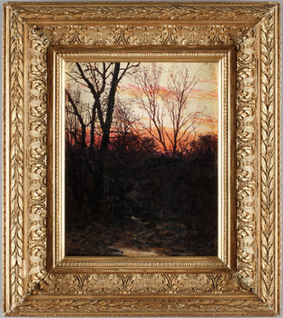 KONRAD SIMONSSON, olja på pannå, sign. - Bukowskis