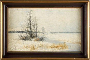 KONRAD SIMONSSON, olja på duk, sign o dat 1889. - Bukowskis