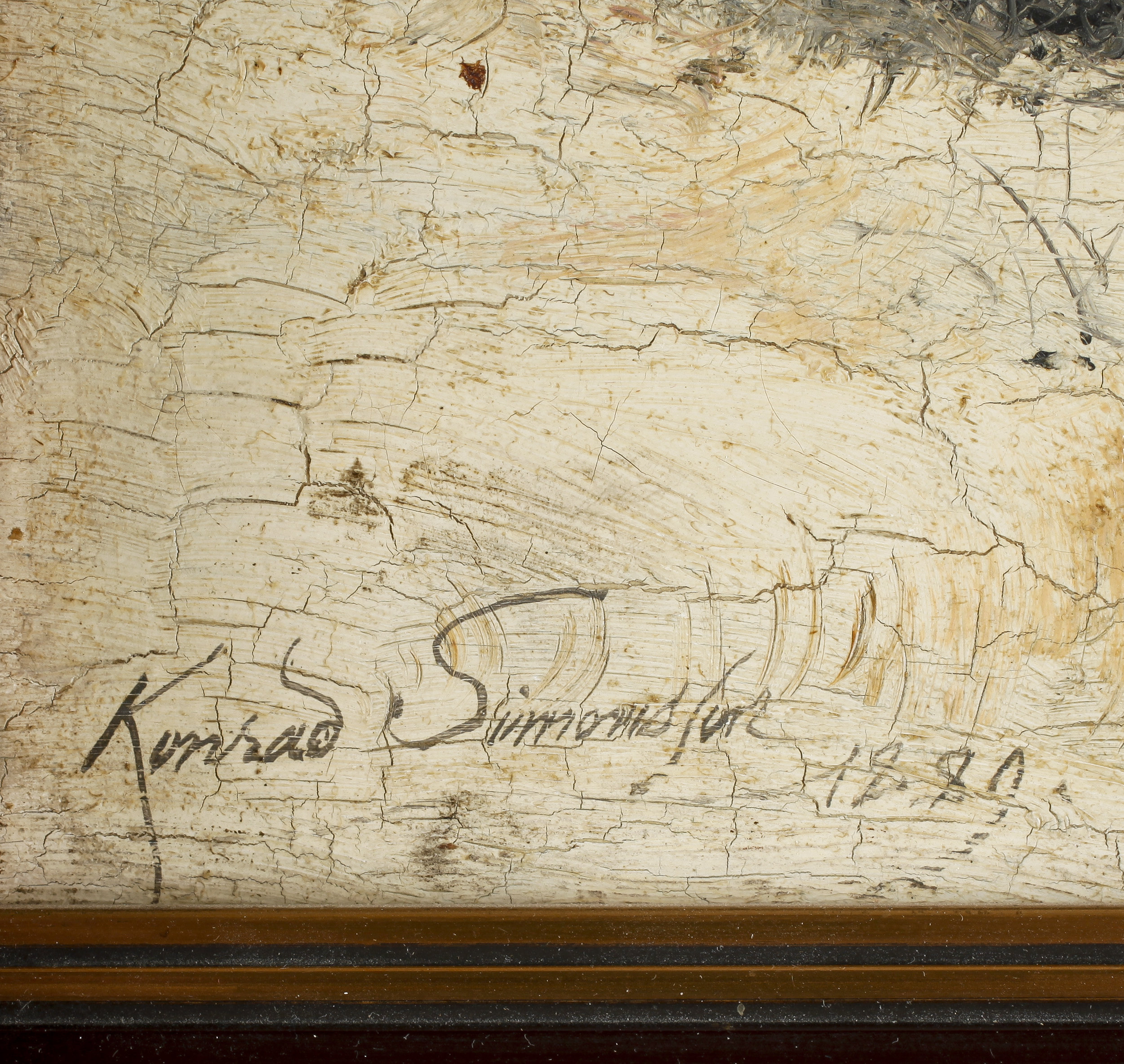 KONRAD SIMONSSON, olja på duk, sign o dat 1889. - Bukowskis