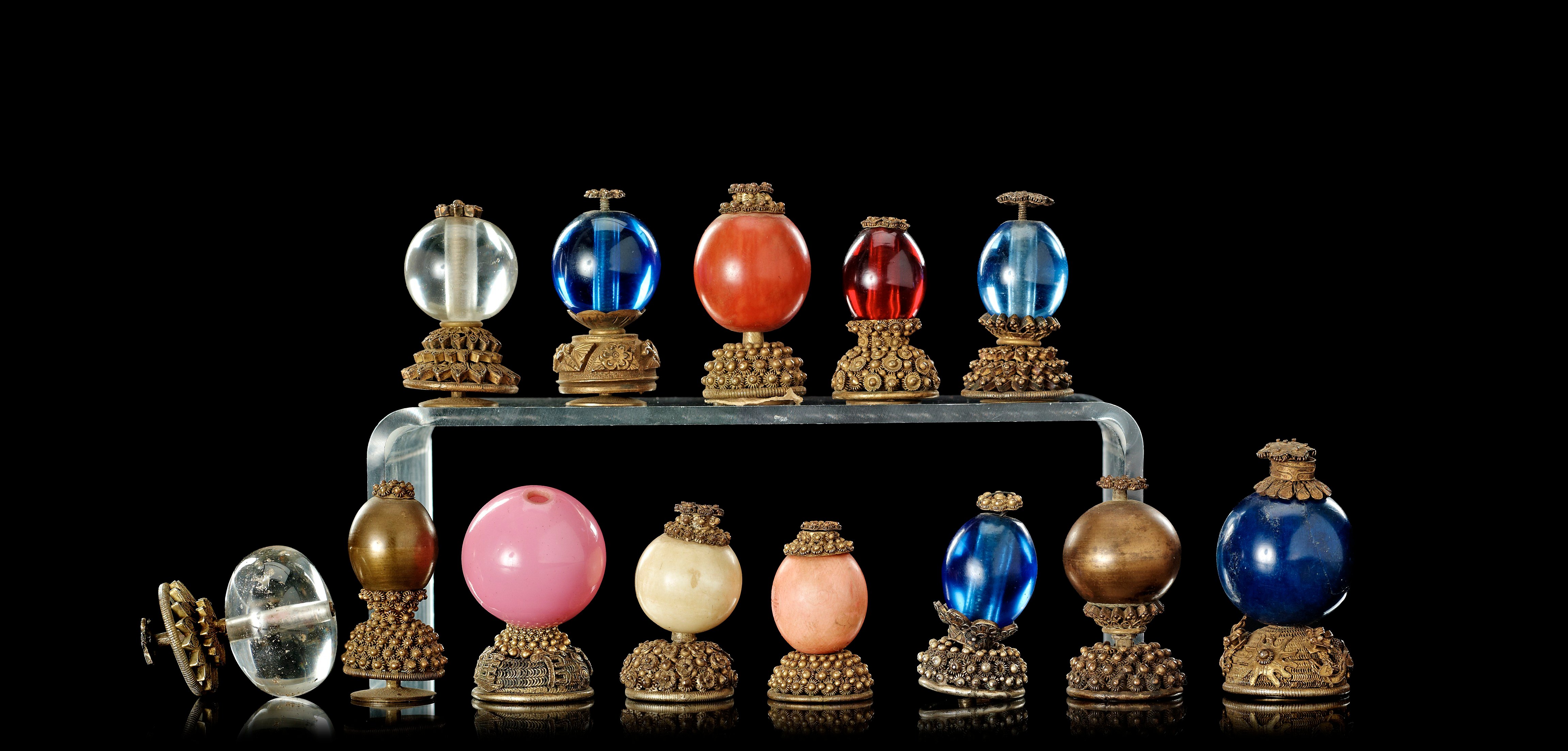 A set of 13 Mandarin Insignia, Qing dynasty. - Bukowskis