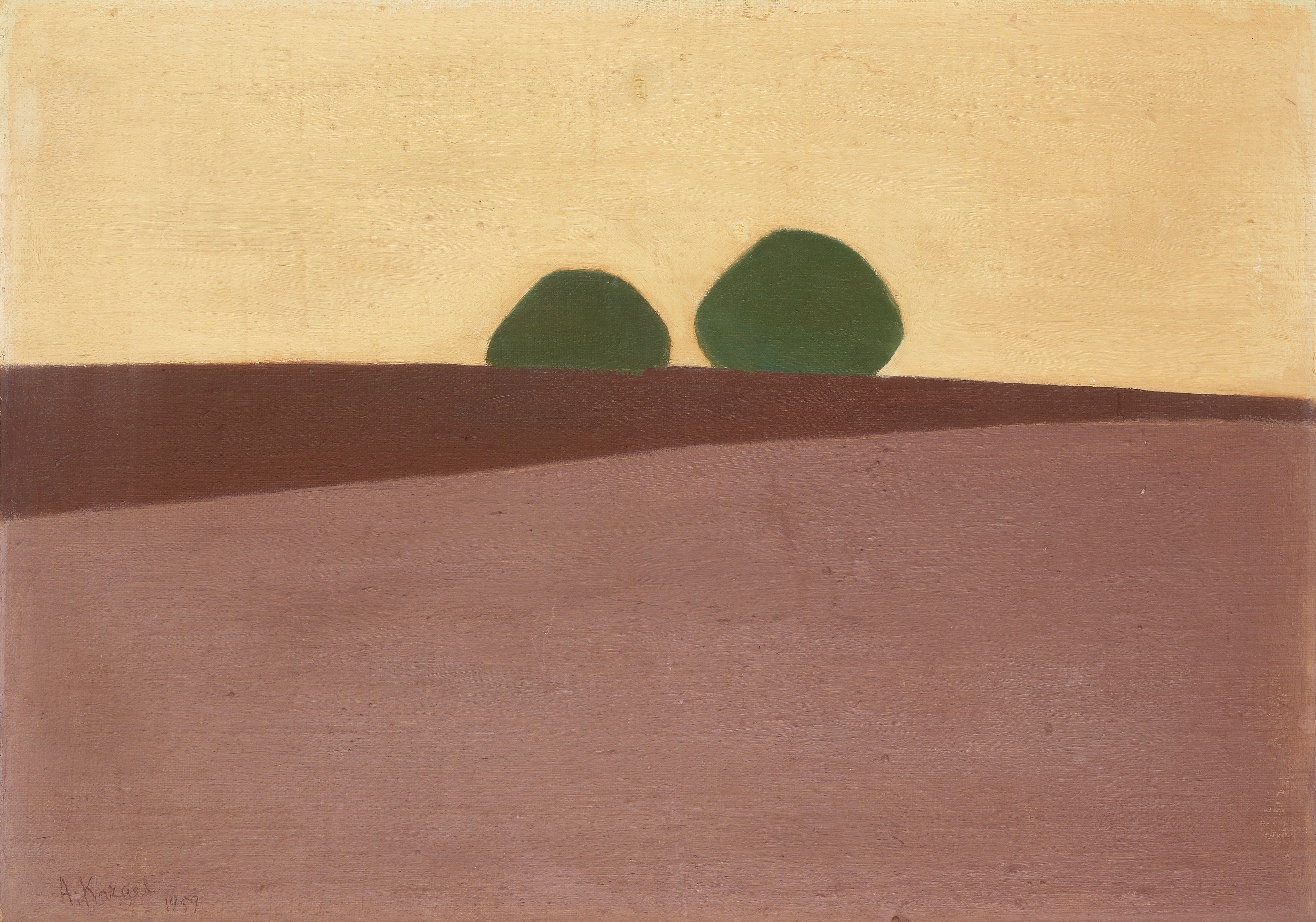 Axel Kargel, "Åkertegar" (Fields). - Bukowskis