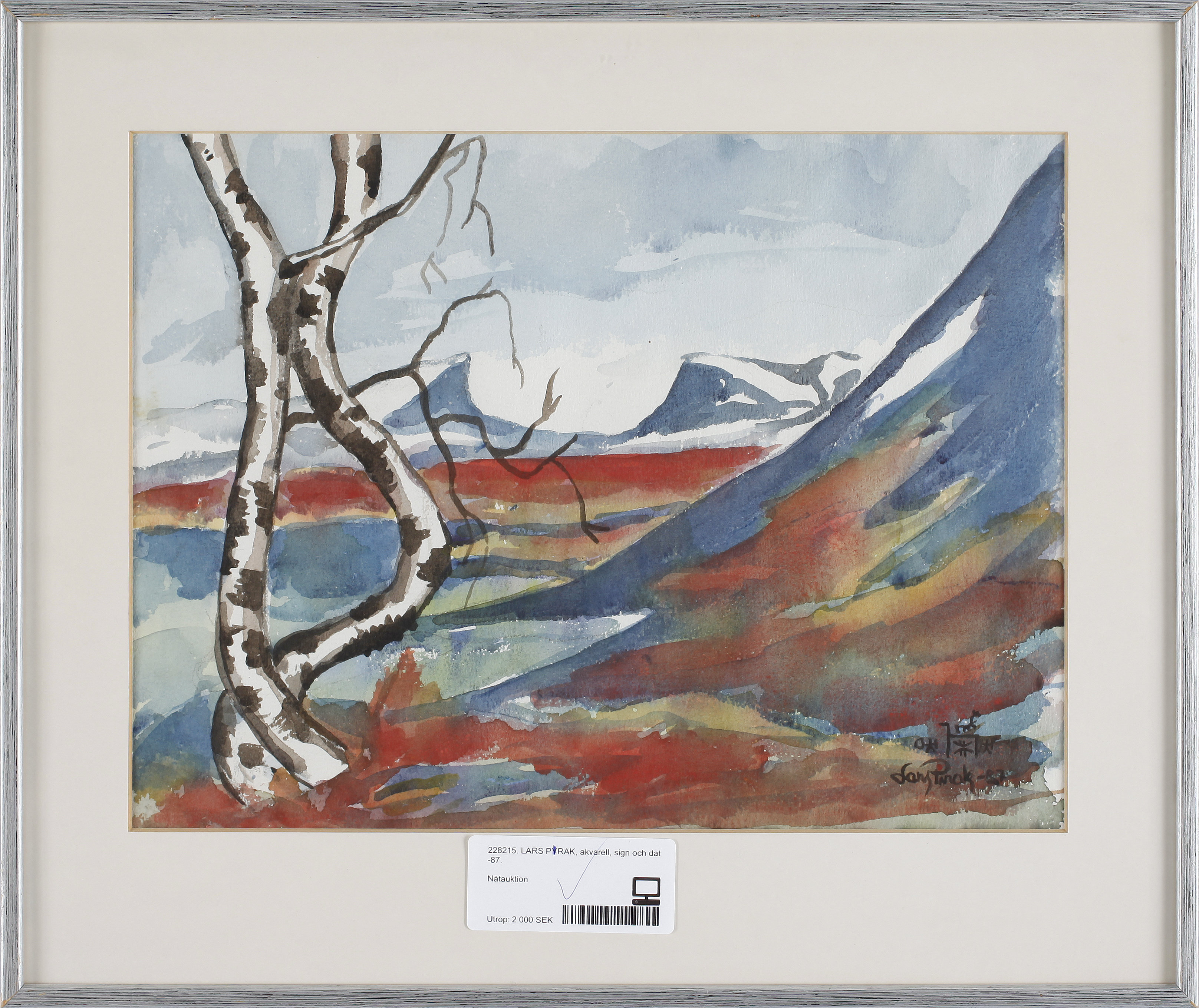 LARS PIRAK, akvarell, sign och dat -87. - Bukowskis