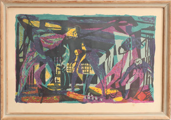 LENNART RODHE, färglitografi, sign, dat -47 o numr 79/250. - Bukowskis