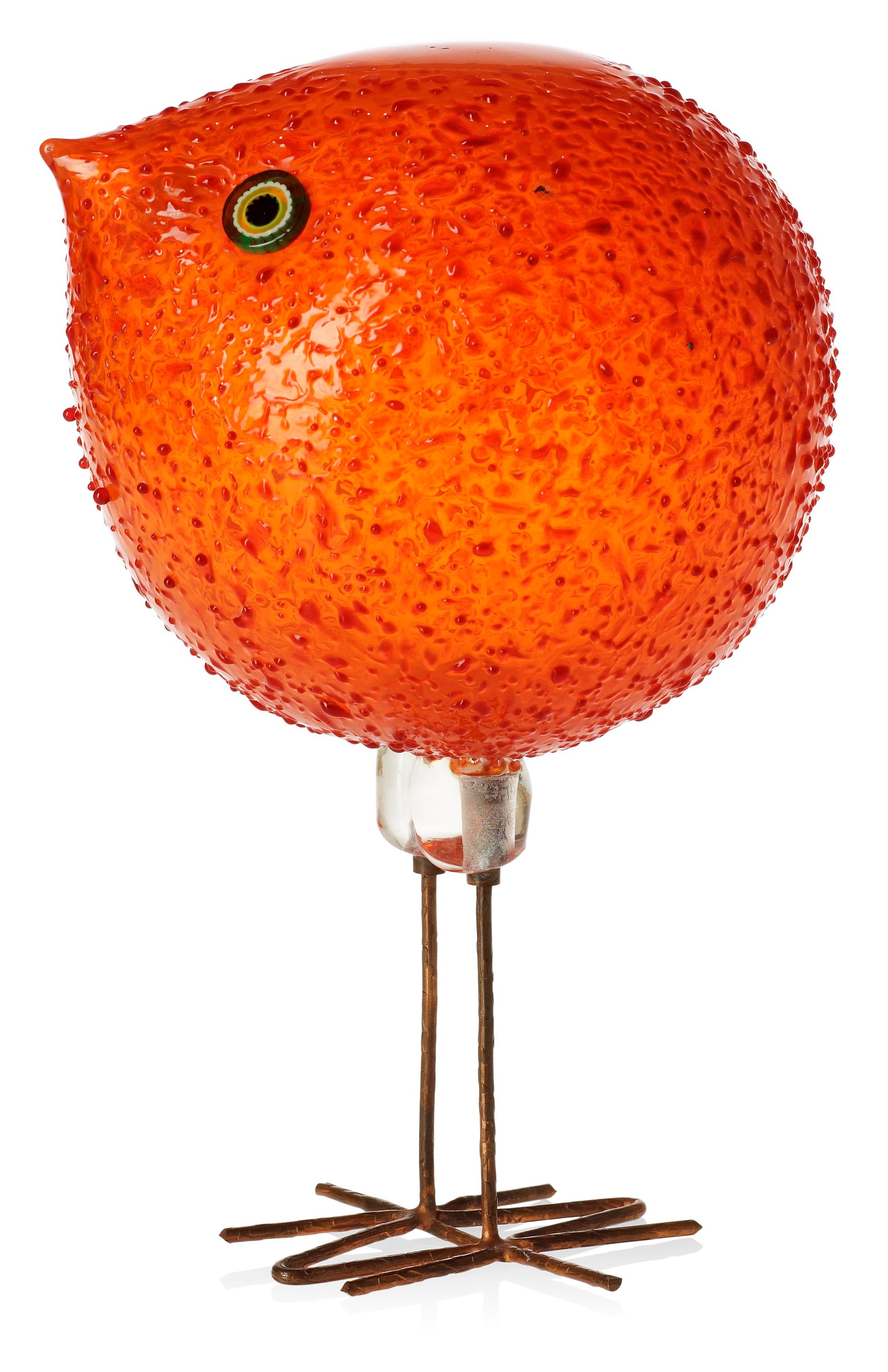 A Peter Pelzel 'Pulcino' glass bird, Vistosi, Italy 1960's. - Bukowskis