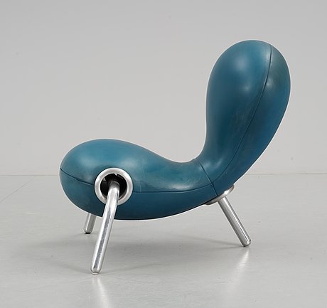 A Marc Newson 'blue neoprene Embryo Chair by Idée, Japan. - Bukowskis