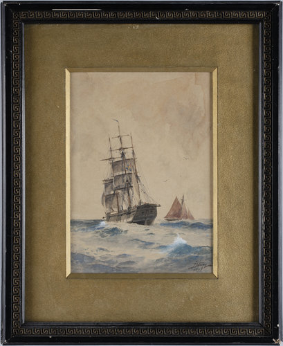 JACOB HÄGG, akvarell med täckvitt, sign o dat 1897. - Bukowskis