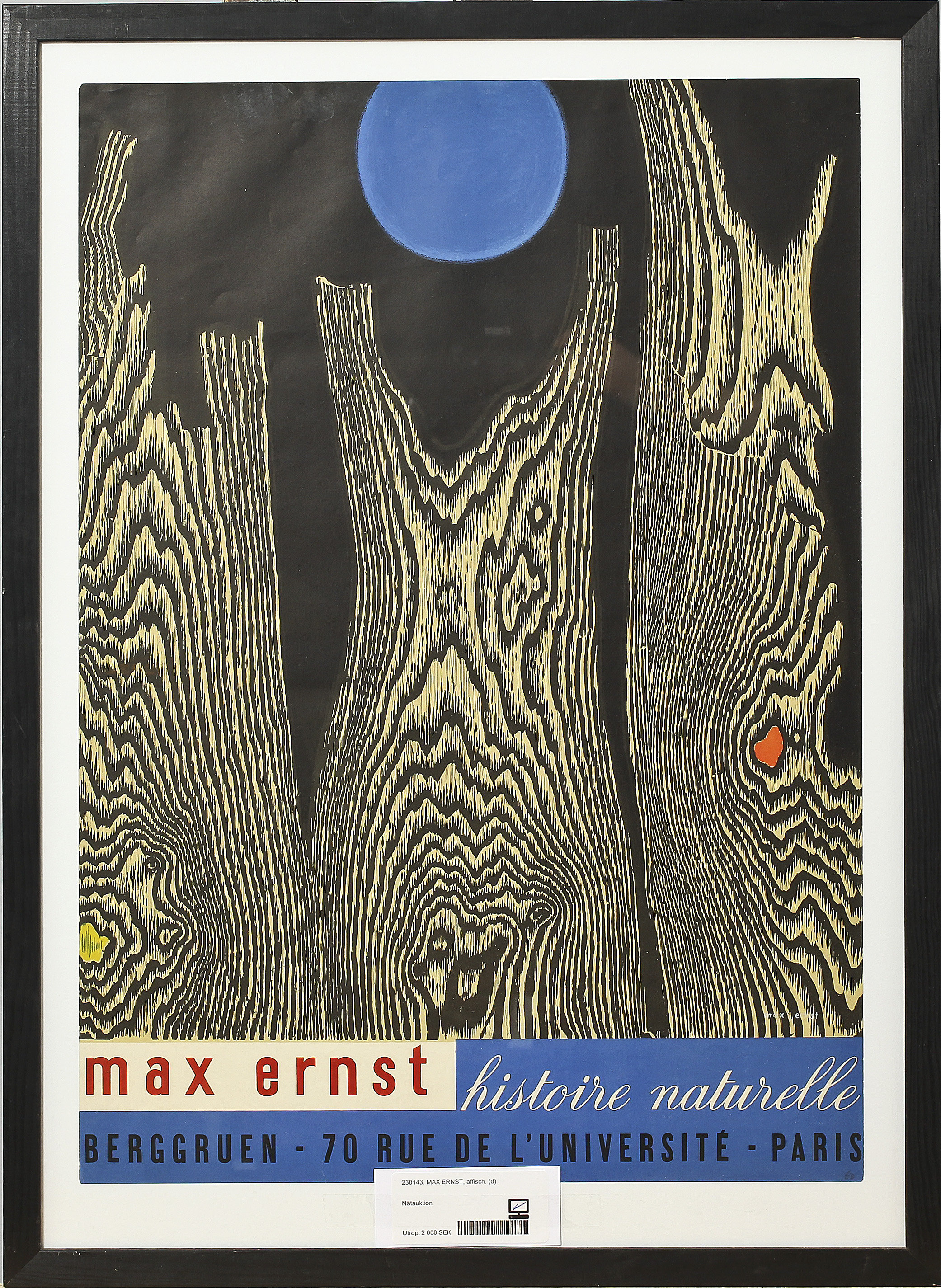 MAX ERNST, affisch. - Bukowskis