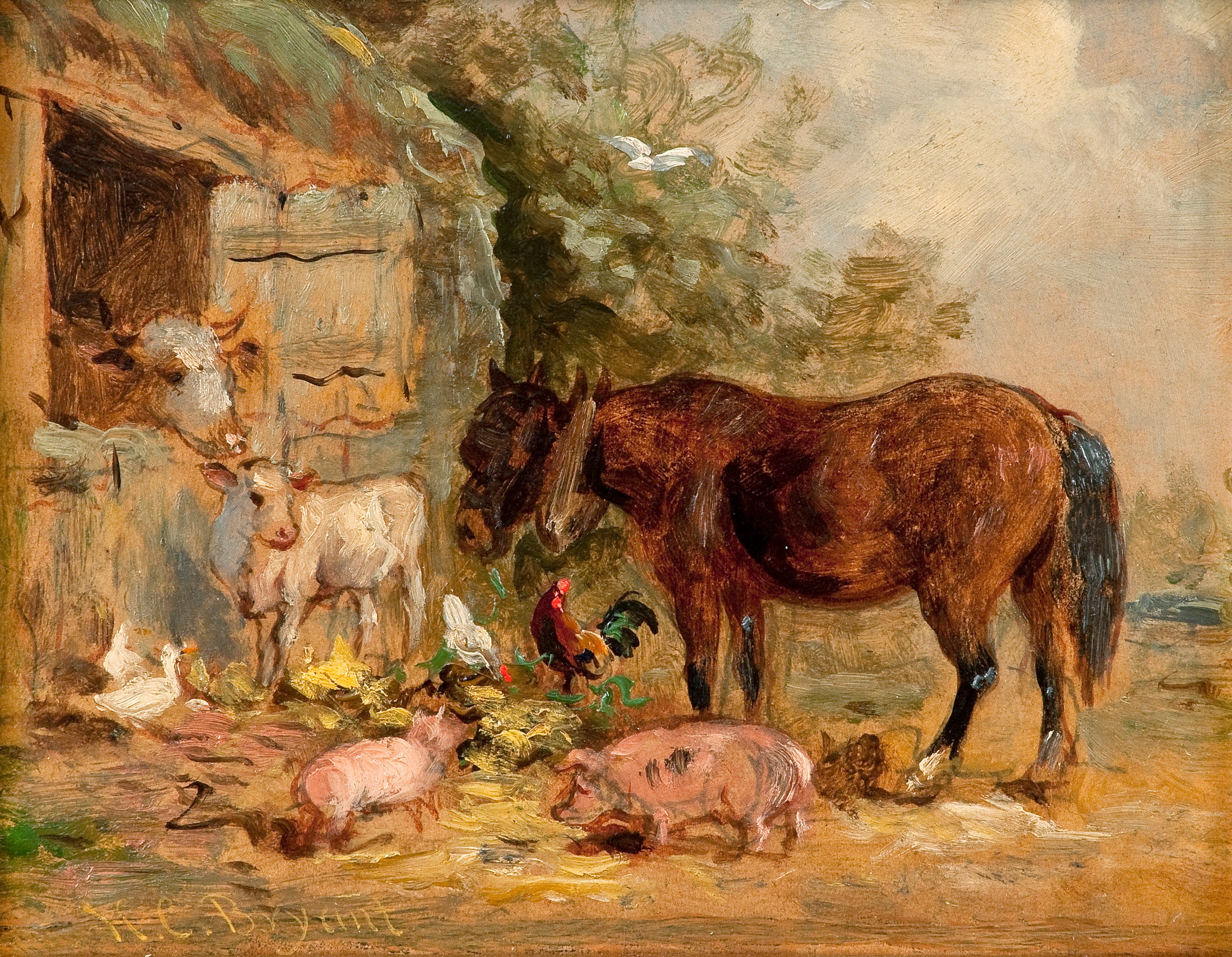 Henry Charles Bryant, FARM ANIMALS. - Bukowskis