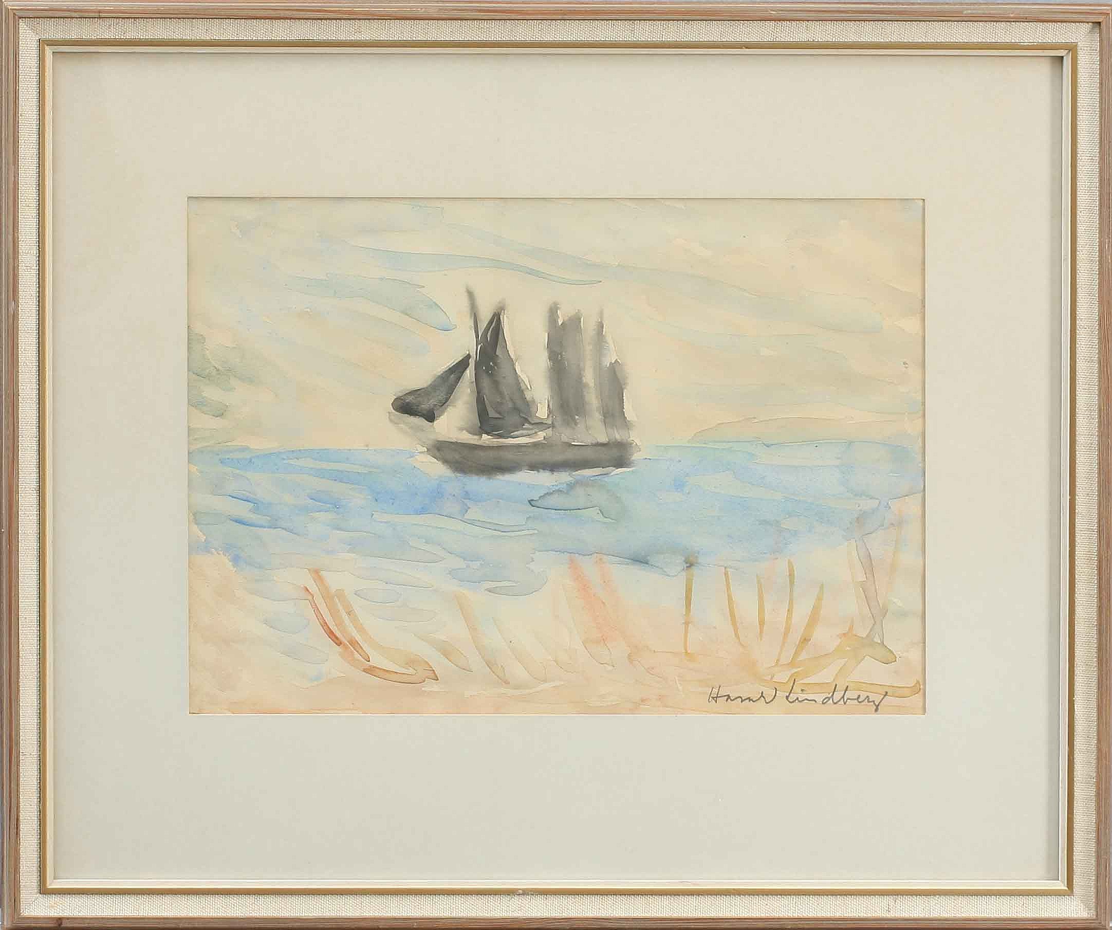 HARALD LINDBERG, akvarell, sign. - Bukowskis